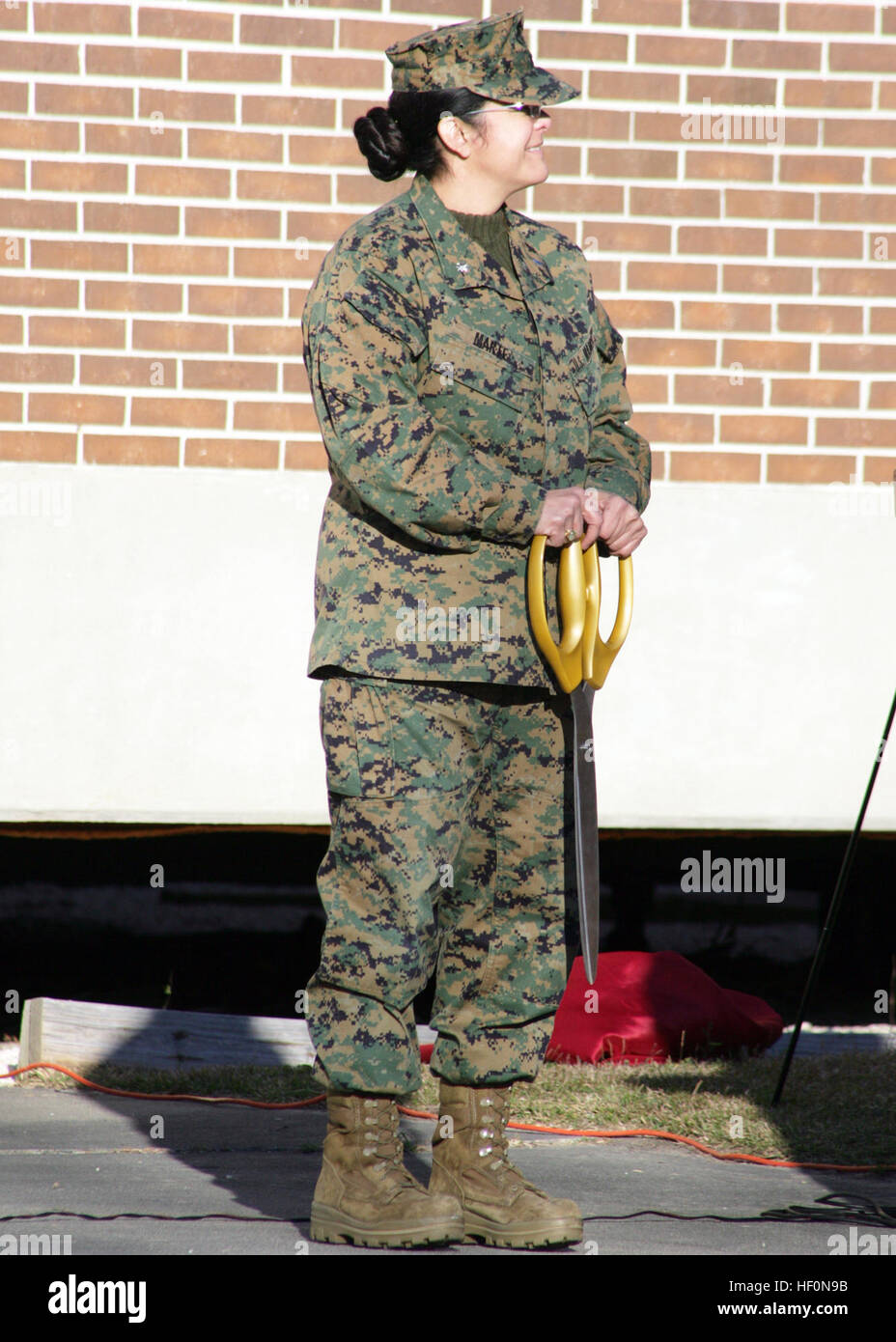 U.S. Marine Corps Lt. Col. Maria Marte, commanding officer, 4th Recruit ...