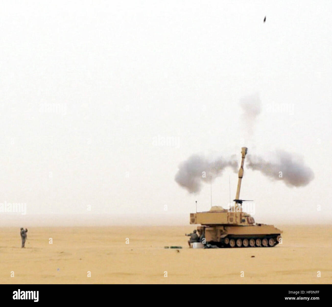 An M109A6 Paladin fires during the 34th Infantry Division's 1-125 Field ...