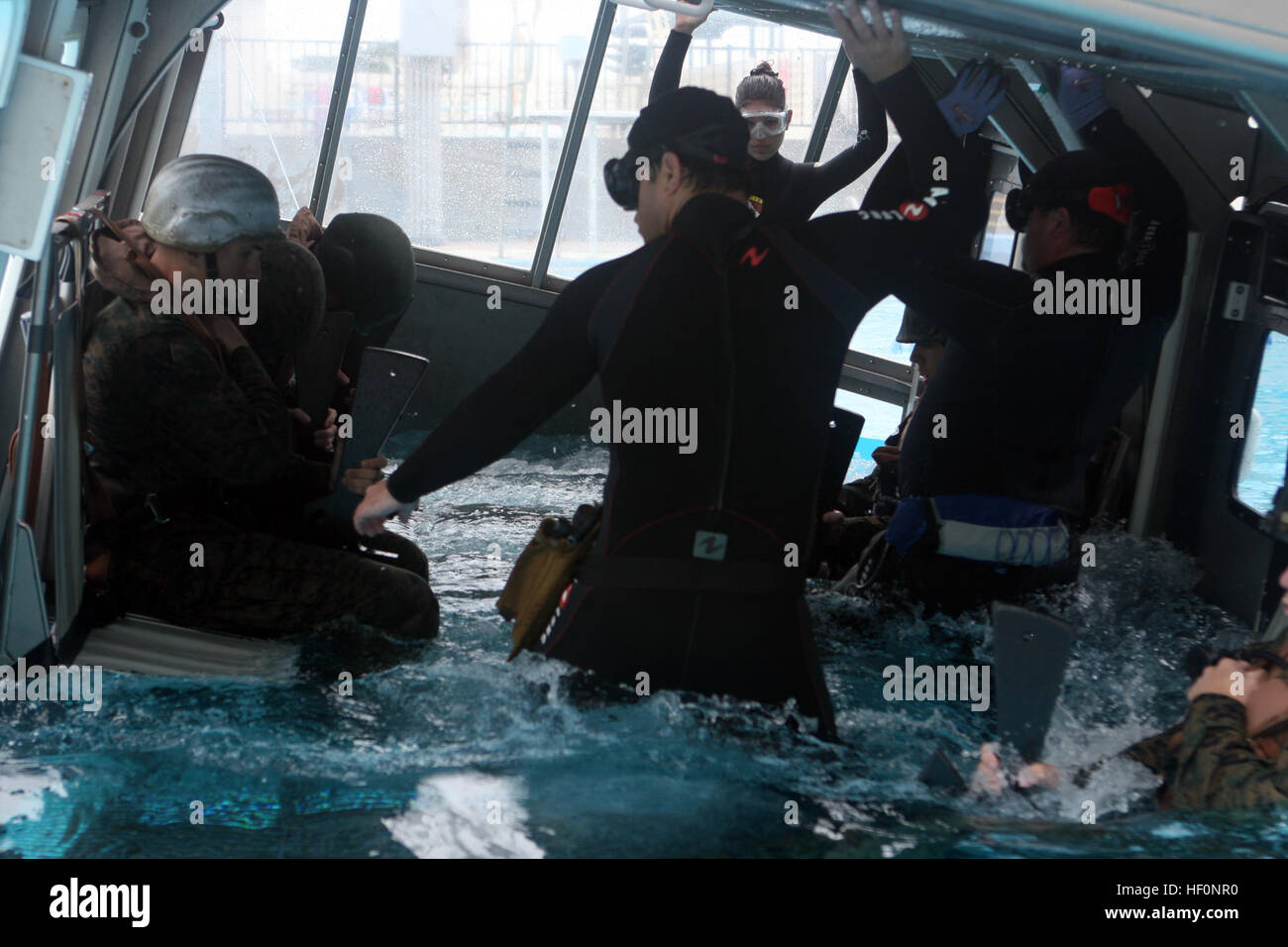 Marines with Medium Helicopter Squadron 262 take a deep breath before ...