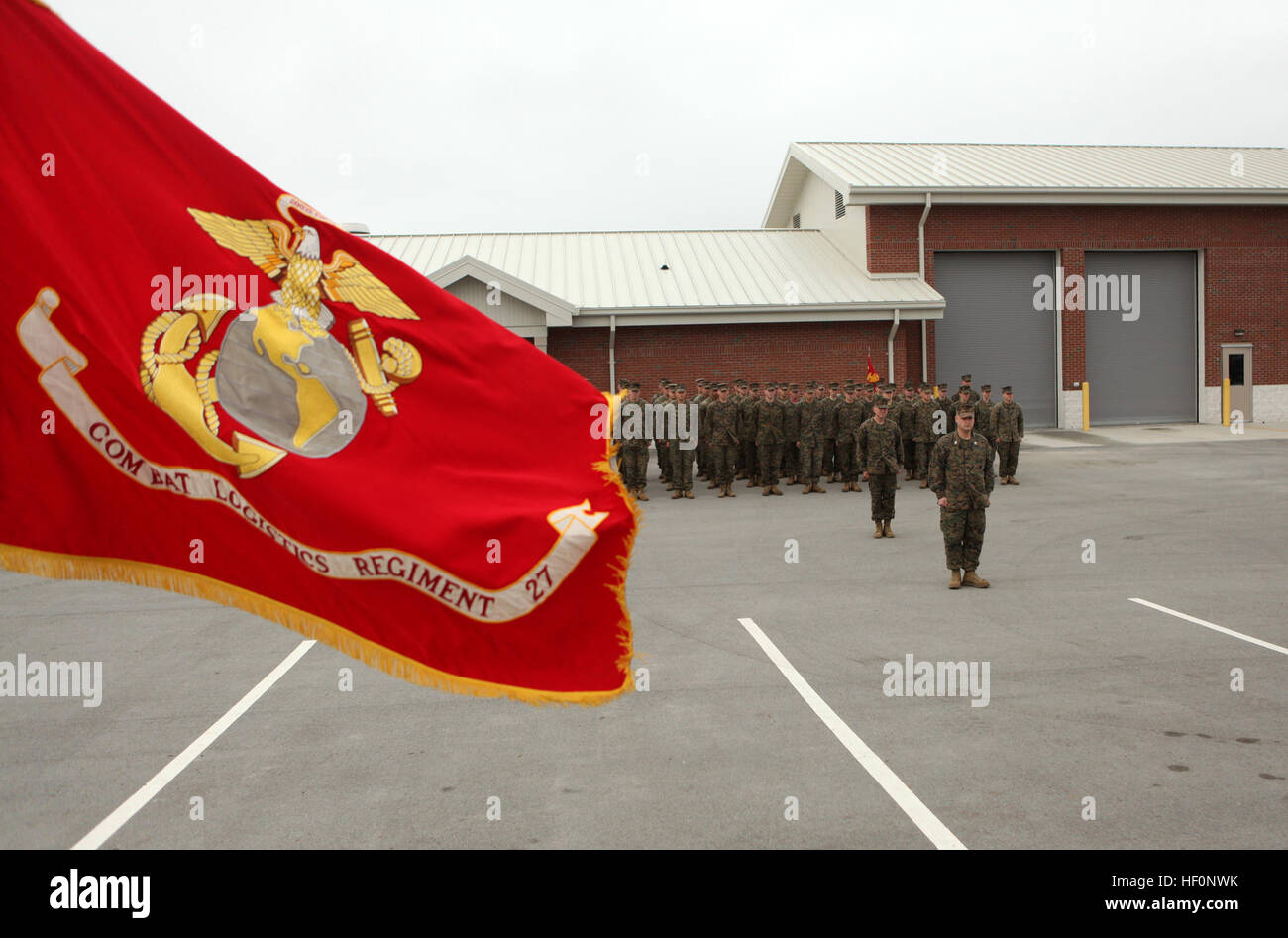 Marines with Military Police Company, Combat Logistics Regiment 27, 2nd ...