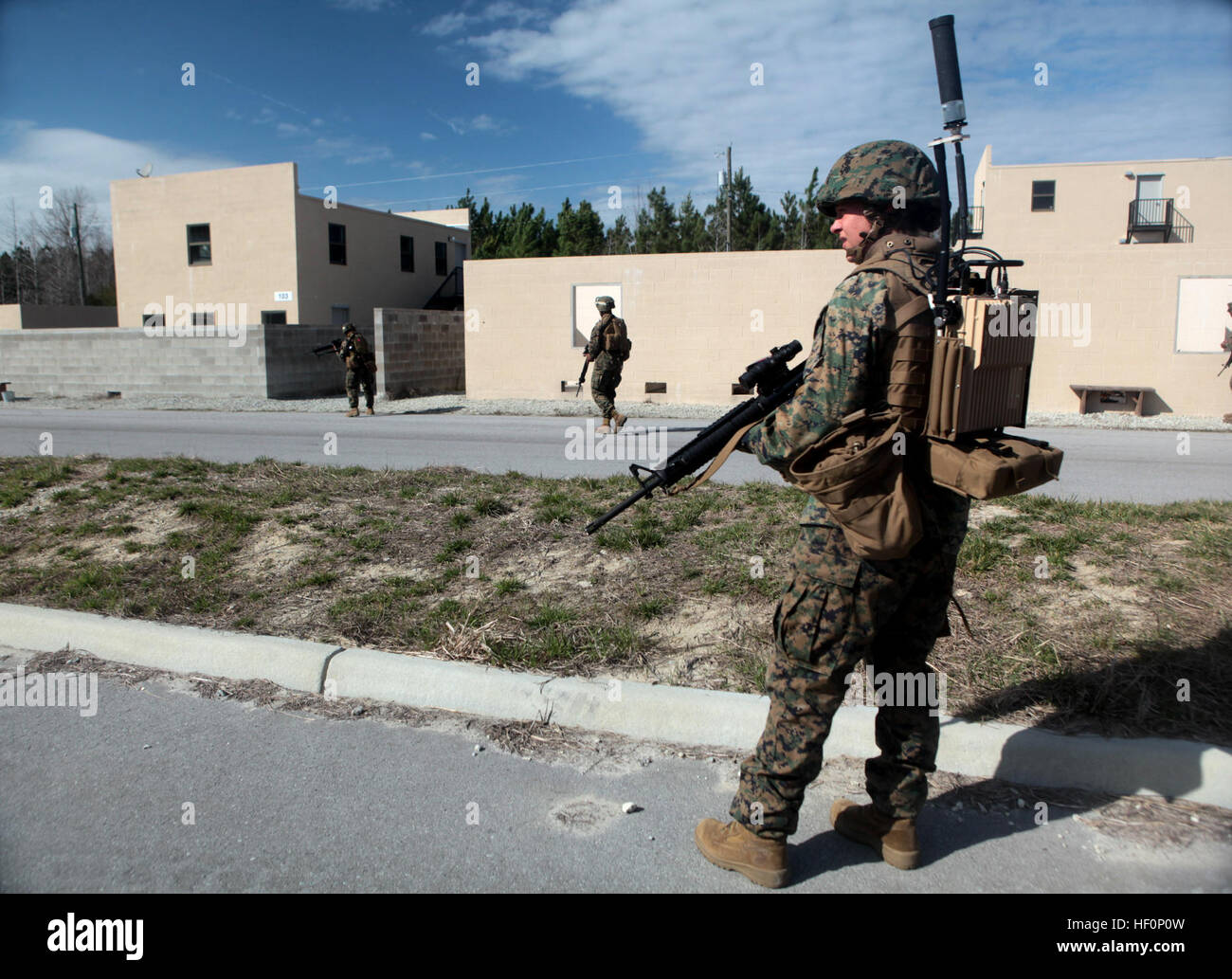 A Marine with Production and Analysis Support Company, 2nd Intelligence ...