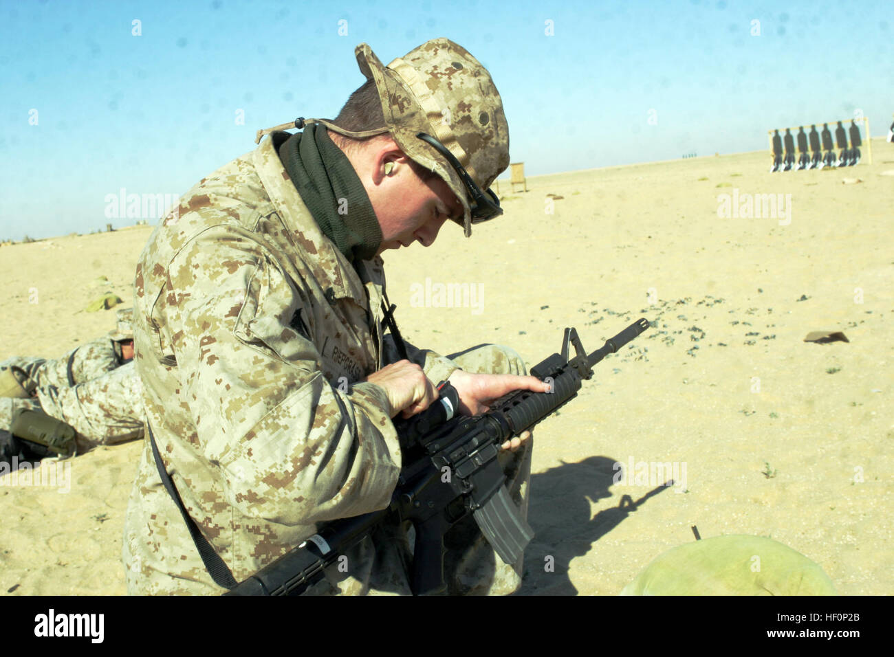 UDAIRI RANGE, Kuwait (Feb. 18, 2005) -- Cpl. James P. Piepgrass, 24, a ...