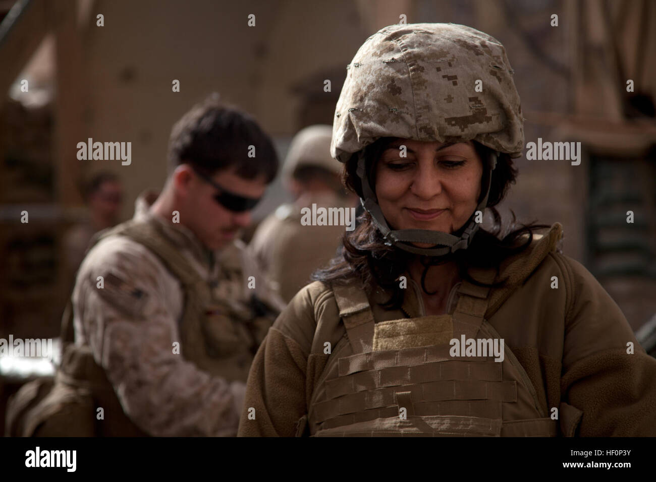 Faria Jalala, a linguist for Female Engagement Team 11-2, Task Force ...