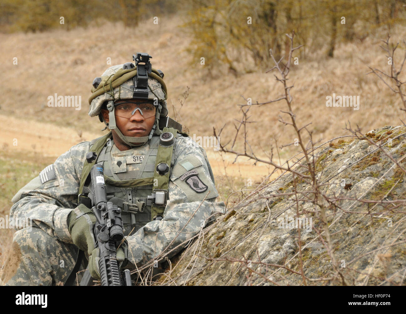 U.S. Army Spc. Rodney Stewart from Headquarters and Headquarters ...