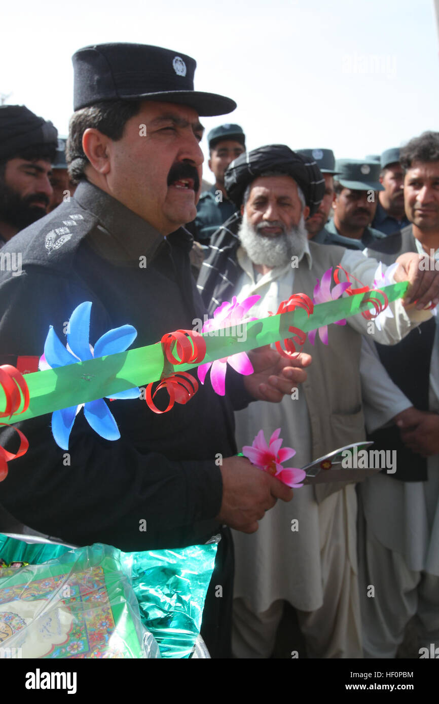 Helmand province Chief of Police Col. Essian Elham, left, and Nawa ...