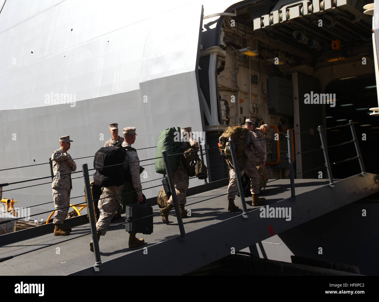 NORFOLK, VA.- Marines and Sailors with the 24th Marine Expeditionary ...