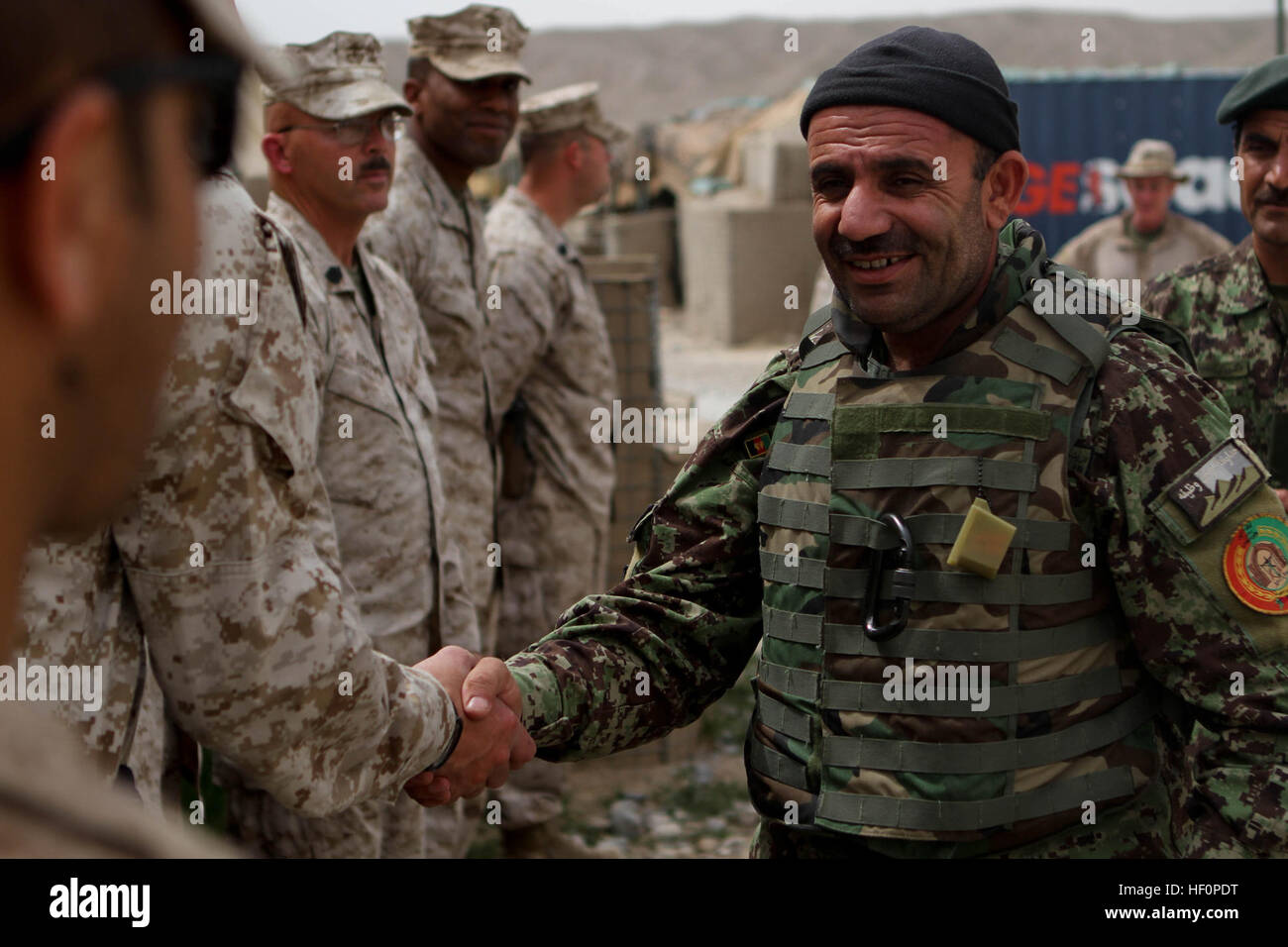 Afghan National Army Brig. Gen. Abdul Wasea, commanding general, 2nd ...