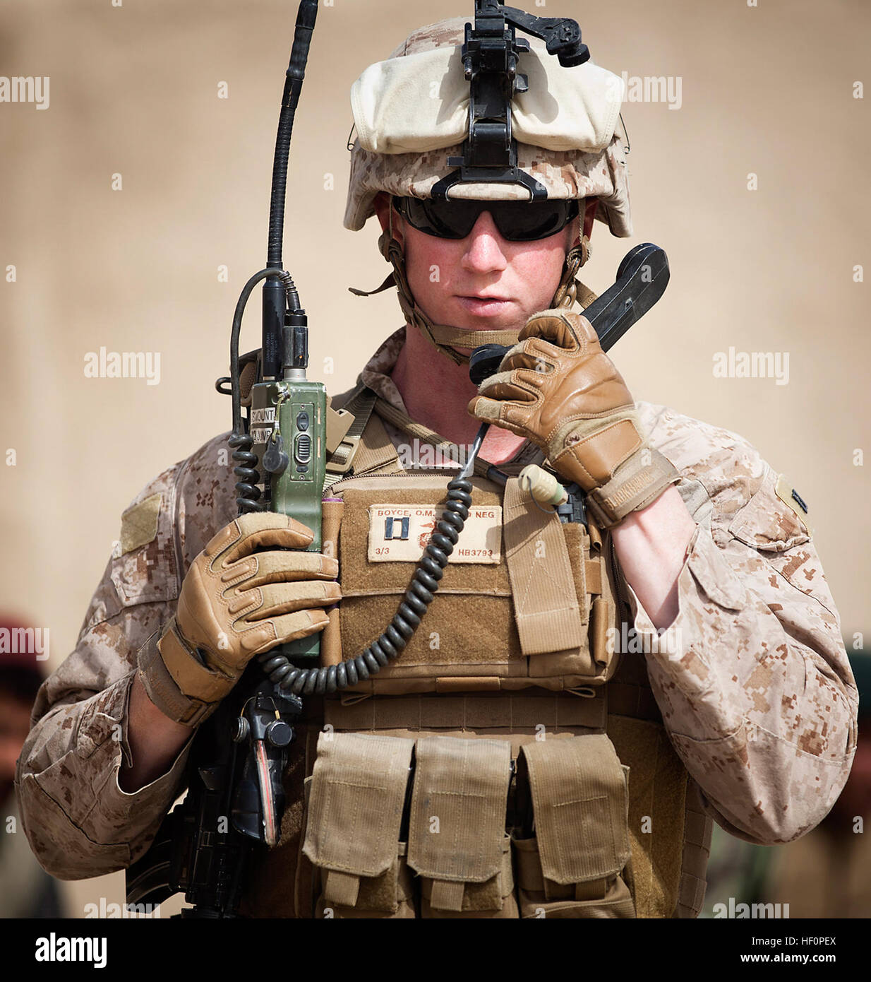 U.S. Marine Capt. Owen Boyce, the commanding officer of Headquarters ...