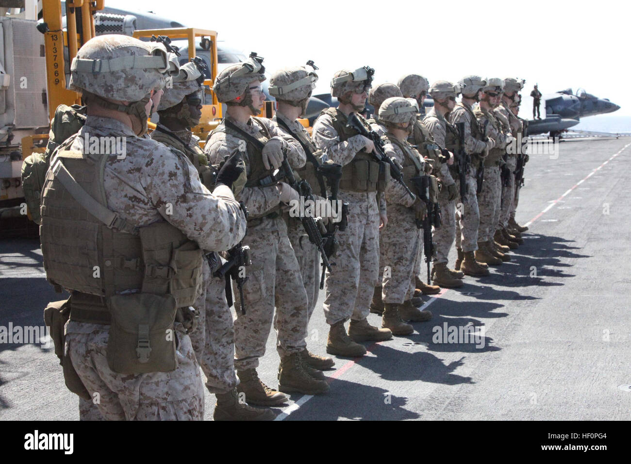 Marines with Bravo Company, Battalion Landing Team, 1st Battalion, 2nd ...