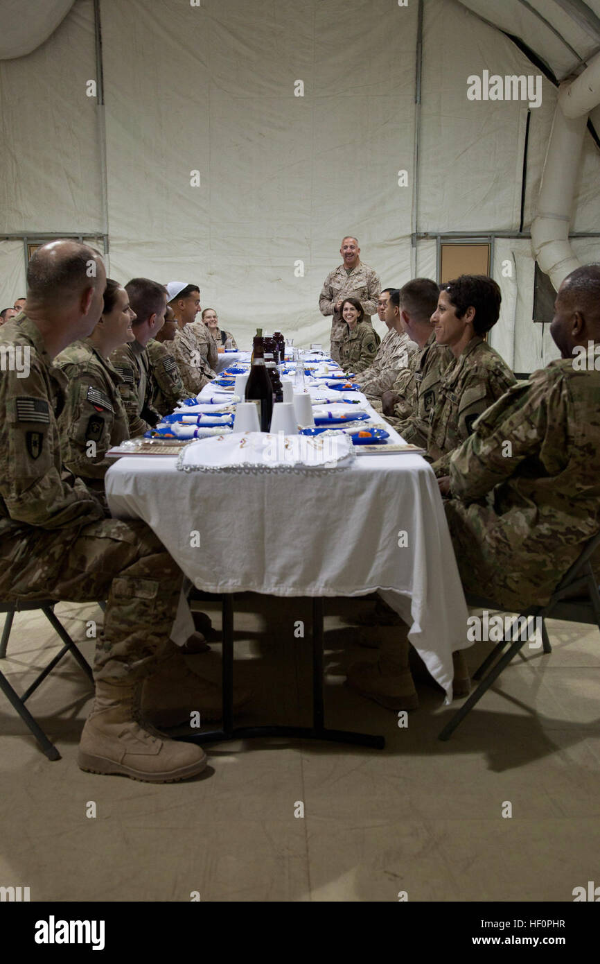 U.S. service members listen to U.S. Navy Capt. Irving Elson, a Jewish ...