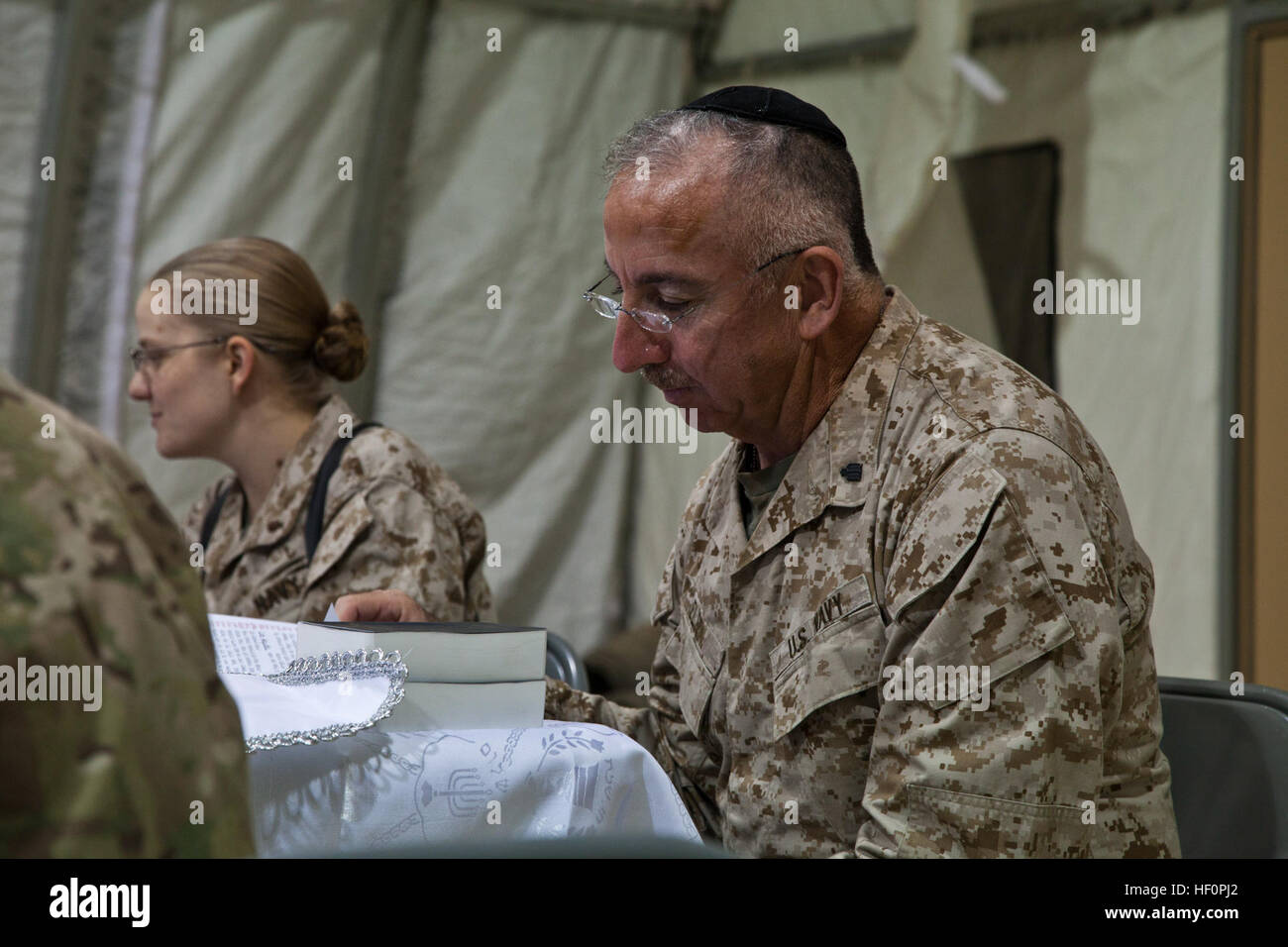 U.S. Navy Capt. Irving Elson, a Jewish Rabbi with 3rd Marine Aircraft ...