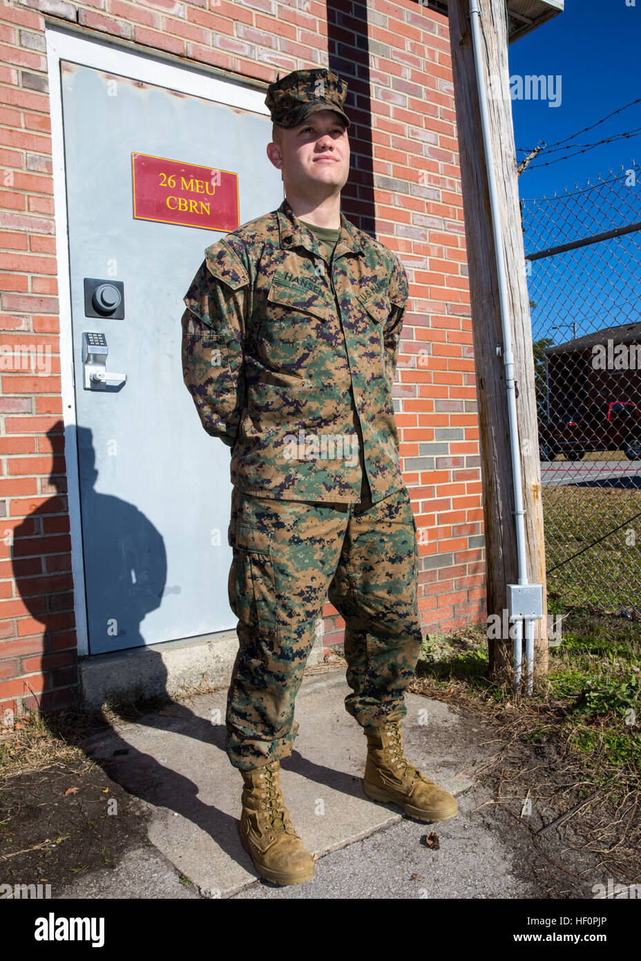 U.S. Marine Corps Cpl. Hansen, a chemical, biological, radiological and ...