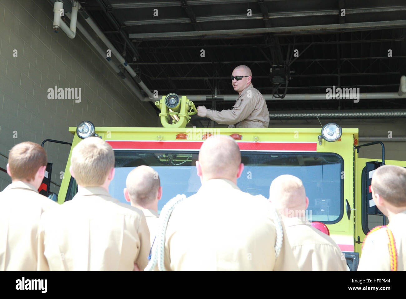 Cpl. Randall Campbell, a rescue fireman with Aircraft Rescue ...