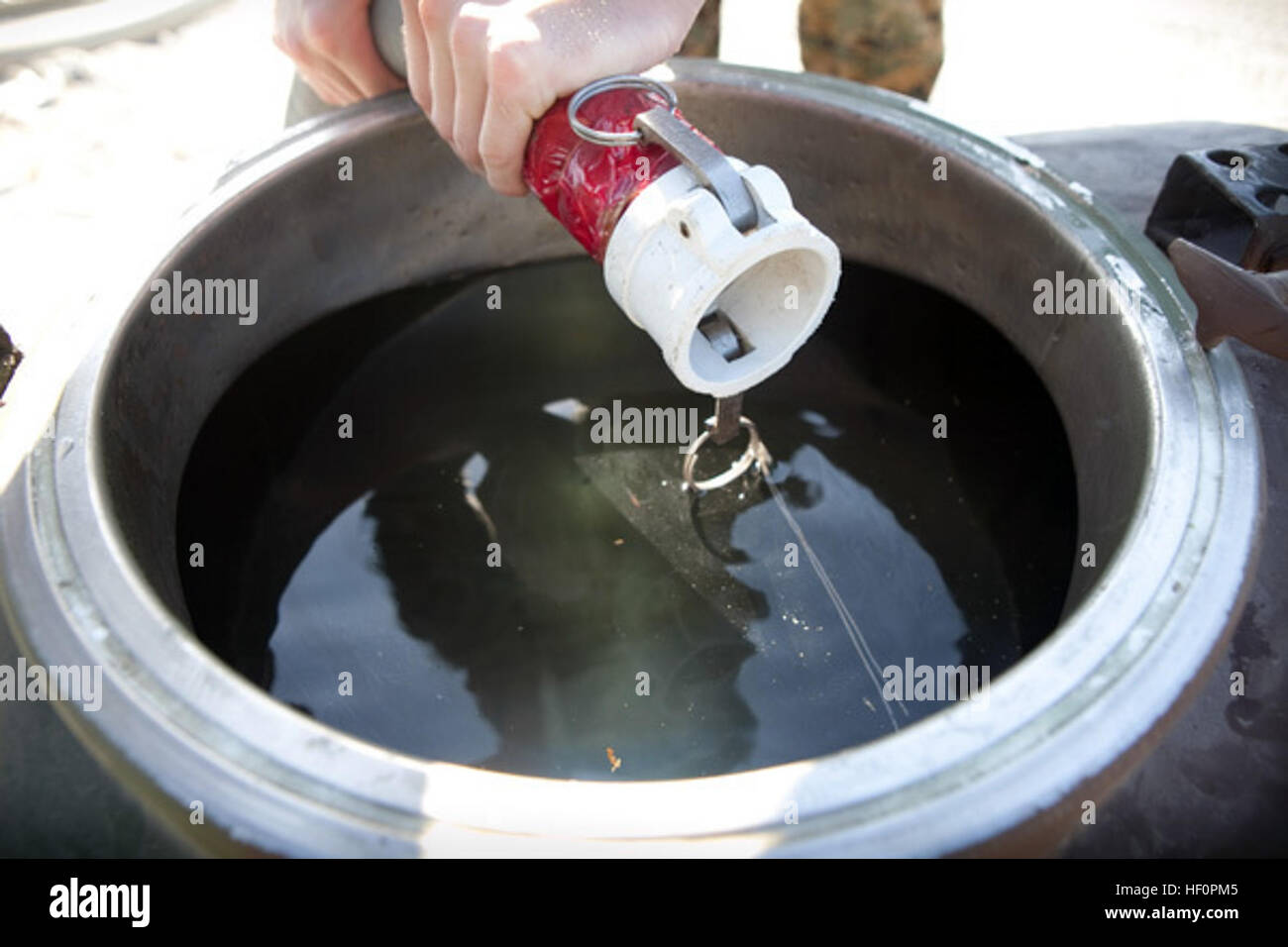 Marines us the Tactical Water Purification System, April 11, to pump ...