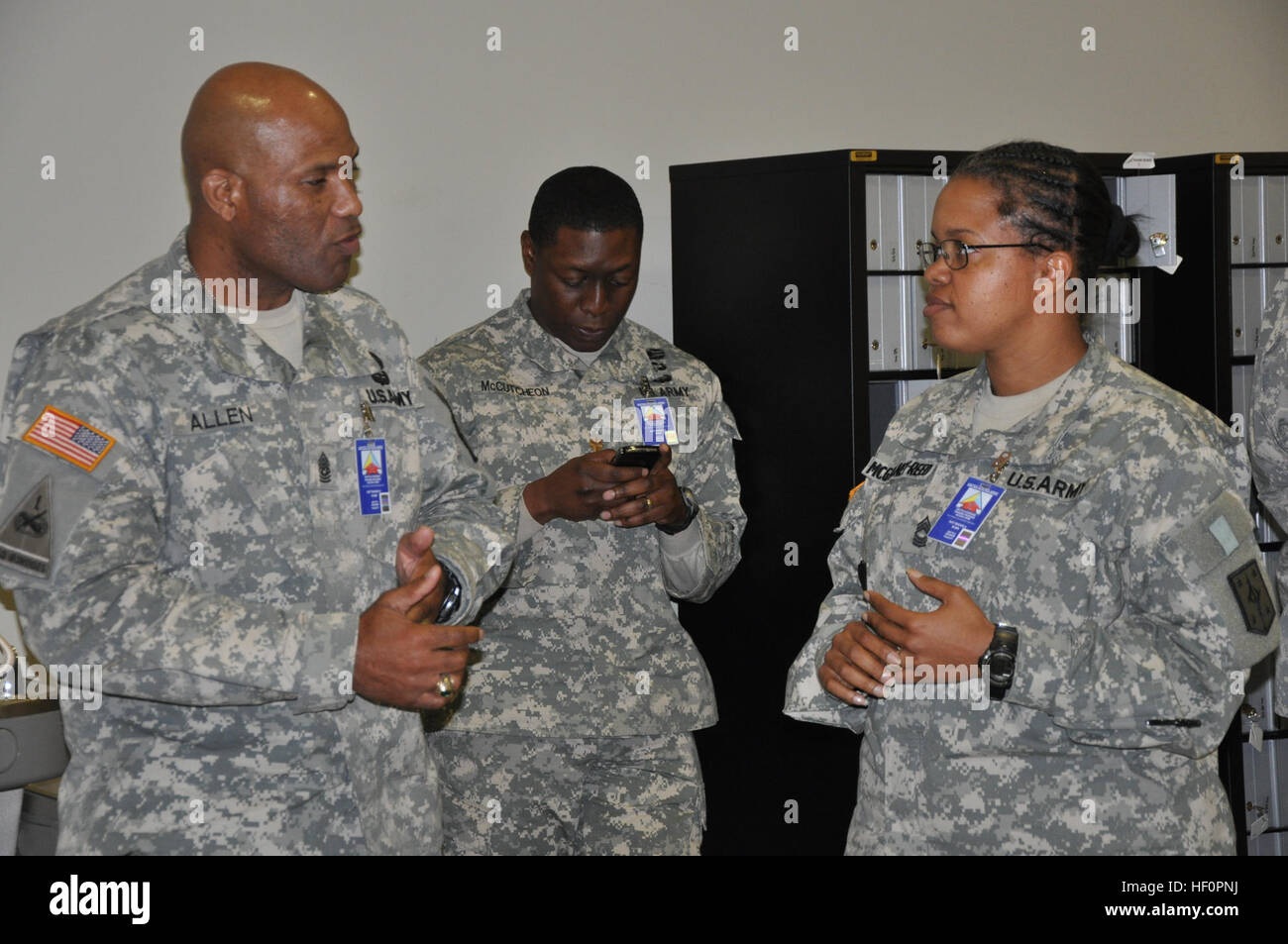 Command Sgt. Maj. William K. Allen, brigade command sergeant major, and ...