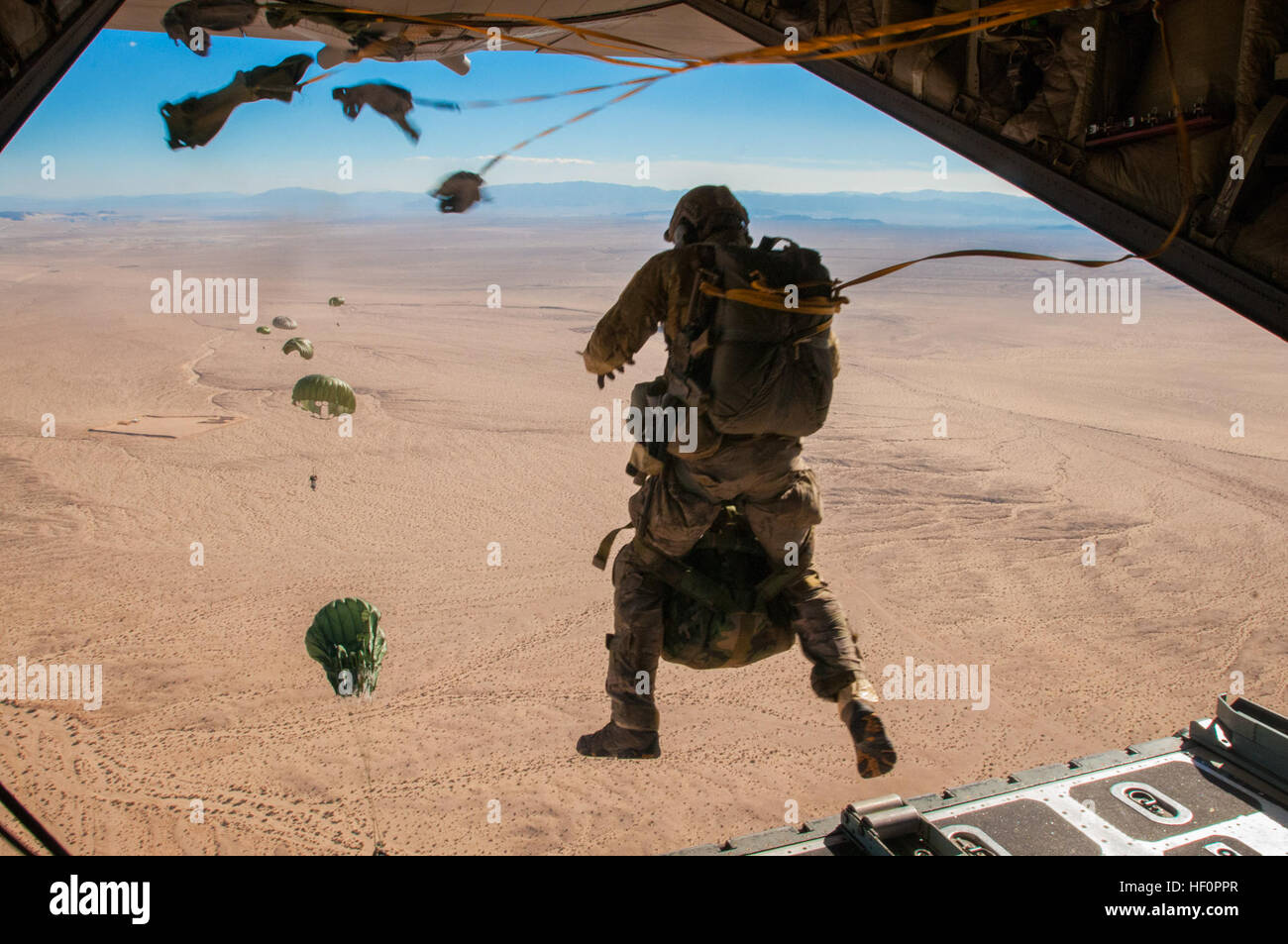 Guardian Angels with the 306th Rescue Squadron, U.S. Air Force, jump ...
