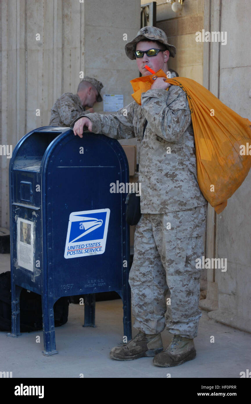 CAMP BLUE DIAMOND, Ar Ramadi, Iraq (March 14, 2005) -- Lance Cpl ...