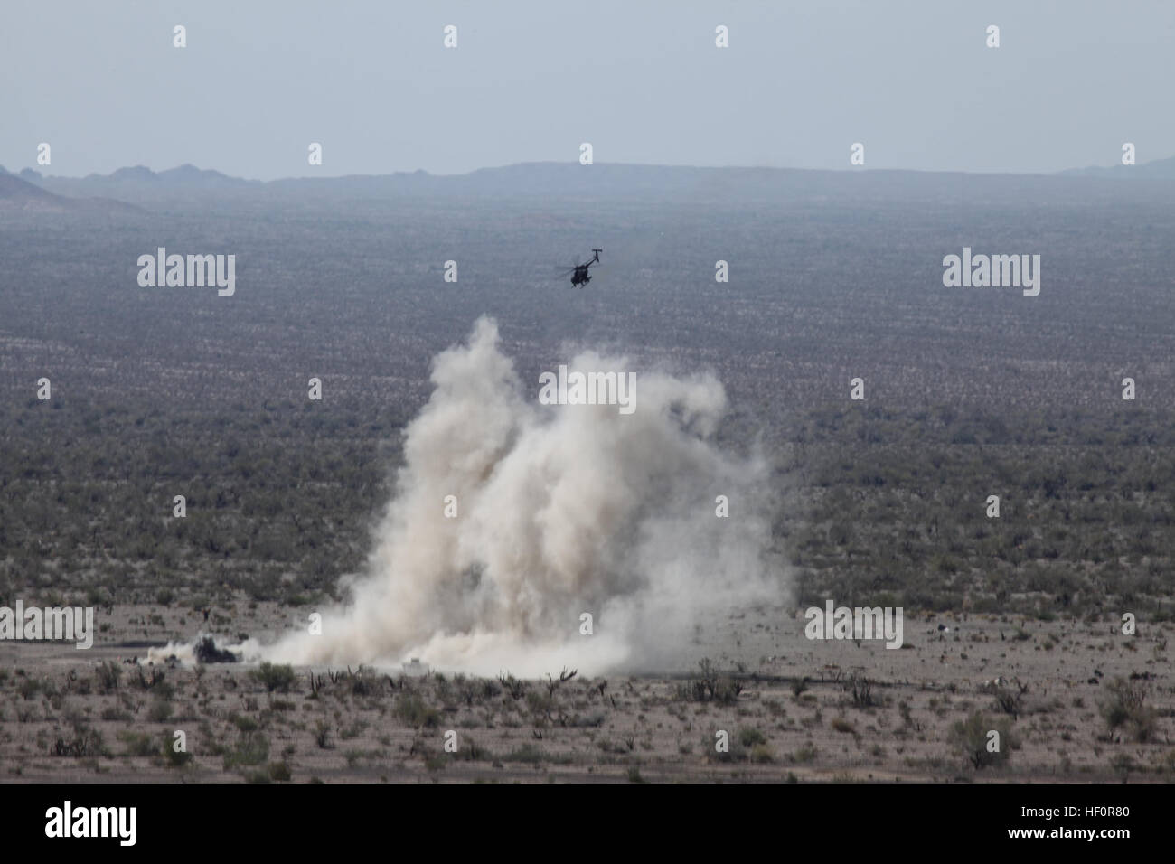 A U.S. Army AH-6 Little Bird engages targets during Offensive Air ...