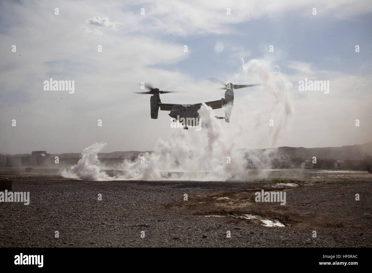 A U.S. Marine Corps MV-22B Osprey with Marine Medium Tiltrotor Squadron ...