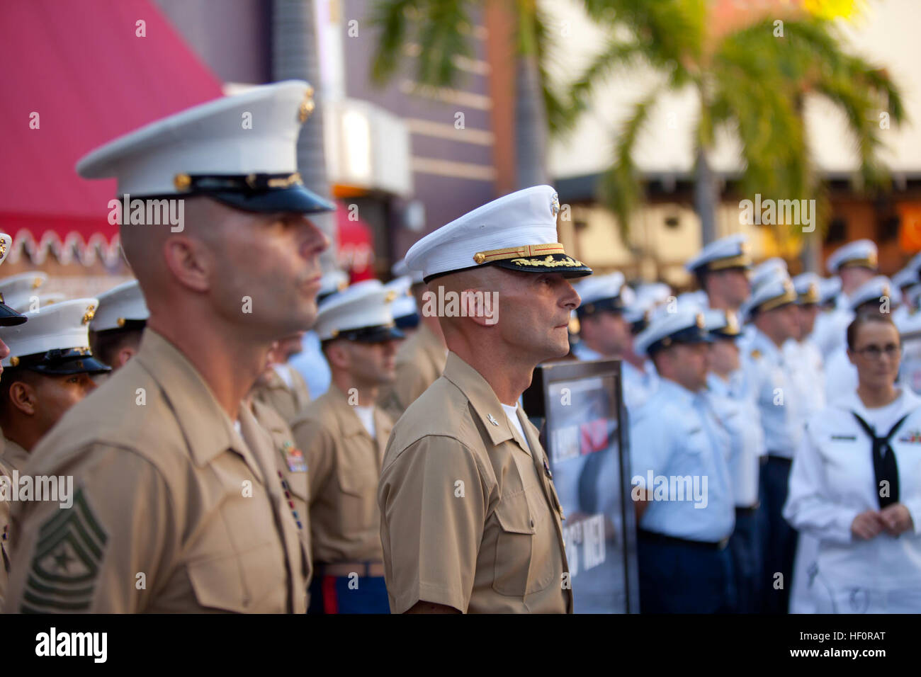 Col. Matthew G. St. Clair, right, 26th Marine Expeditionary Unit ...