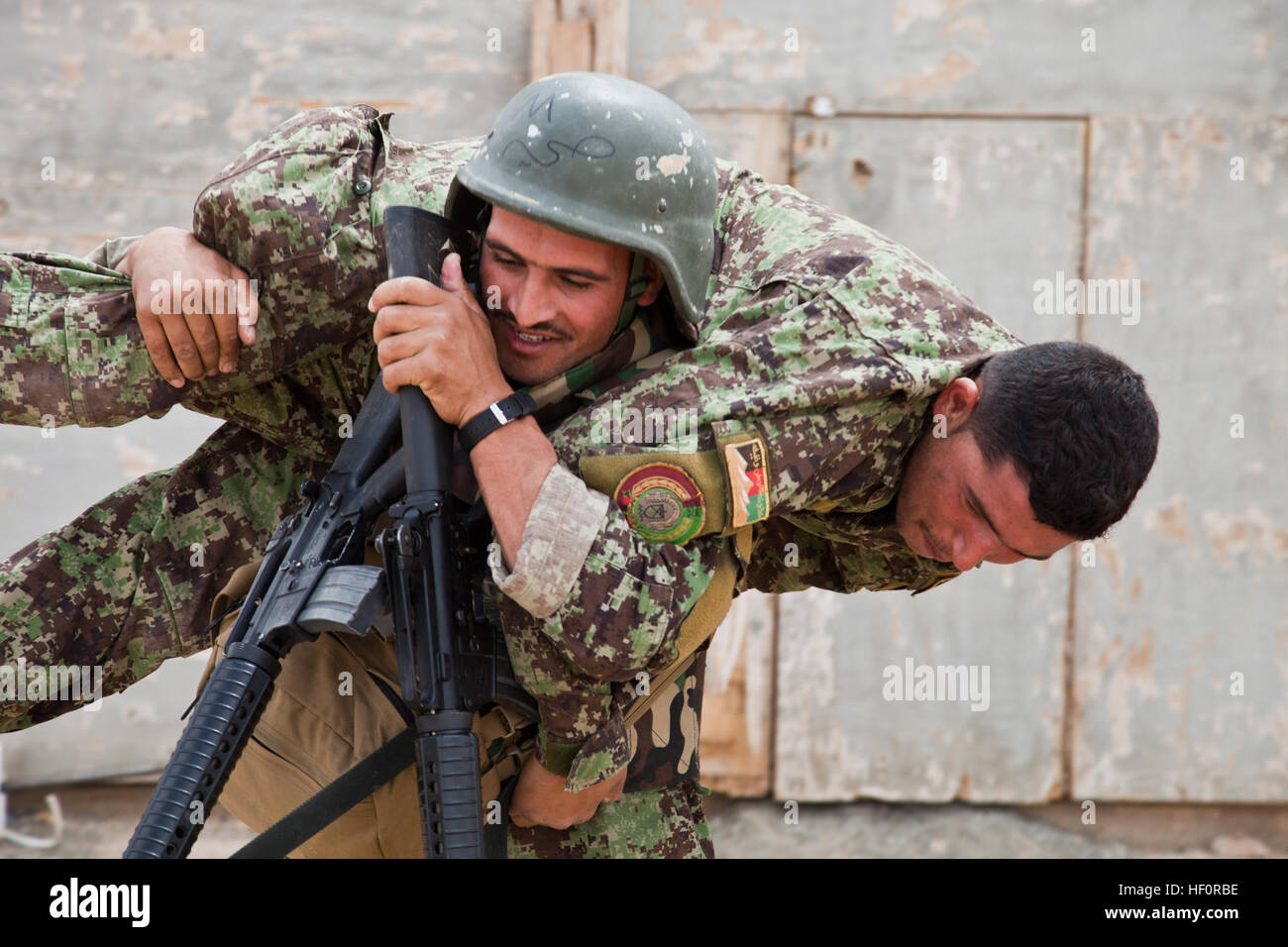 An Afghan National Army (ANA) soldier with 1st Brigade, 215th Corps ...