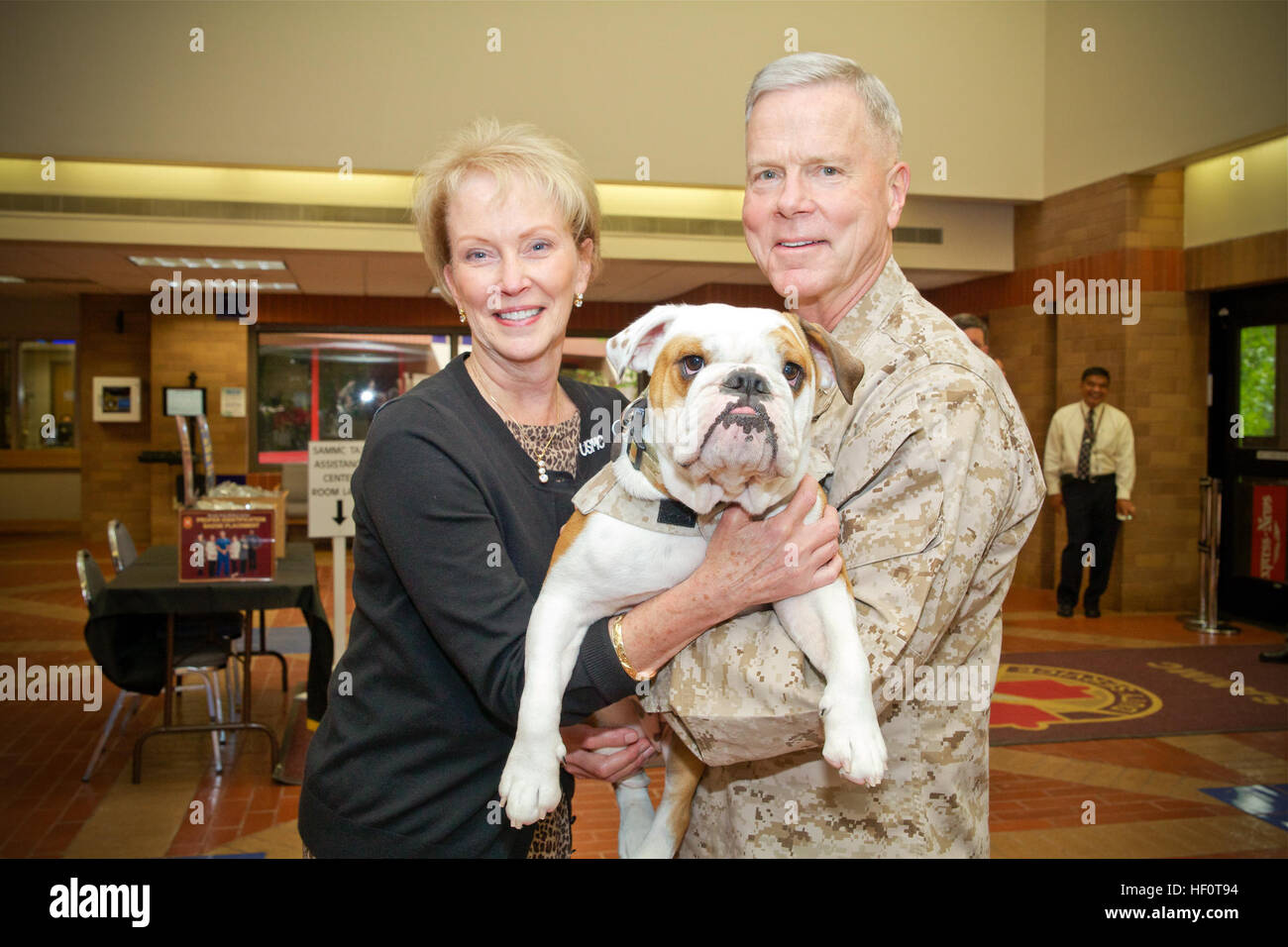 Commandant of the U.S. Marine Corps Gen. James F. Amos, right, and his ...