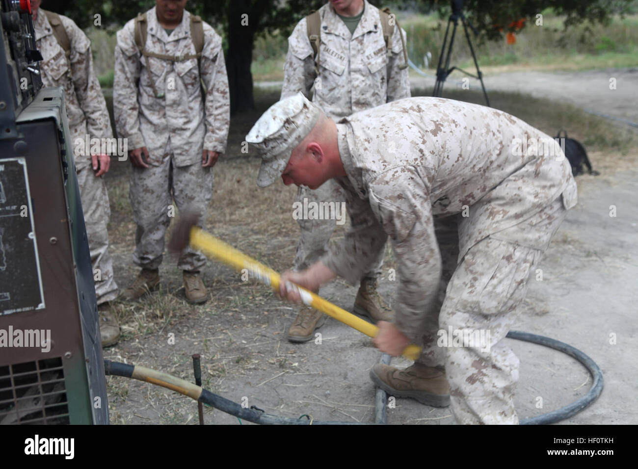 Lance Cpl. Travis Barber, an electrician with Combat Logistics ...