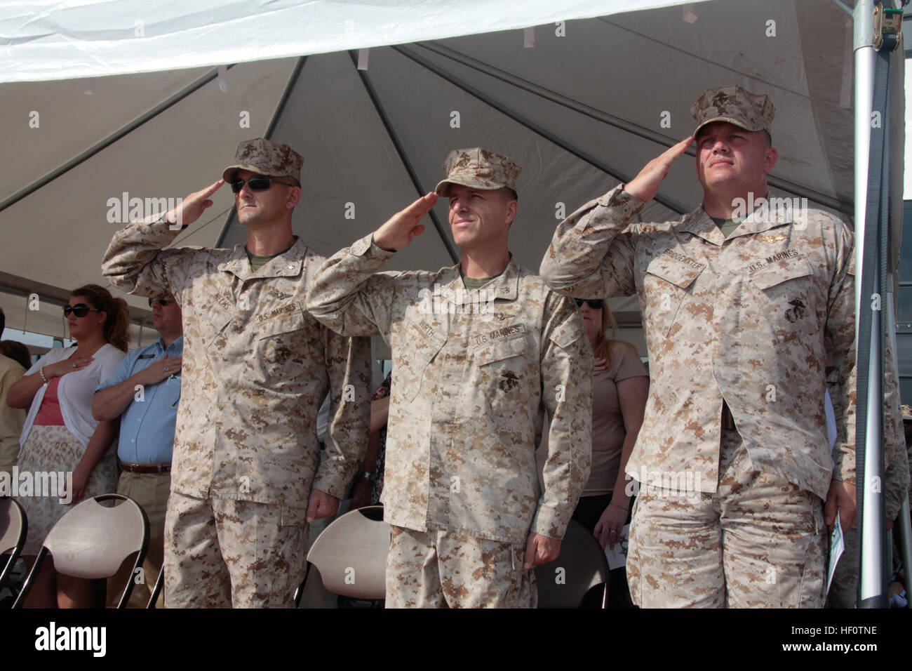 Capt. Ron Brown, chaplain for 2nd Marine Aircraft Wing, gives the ...