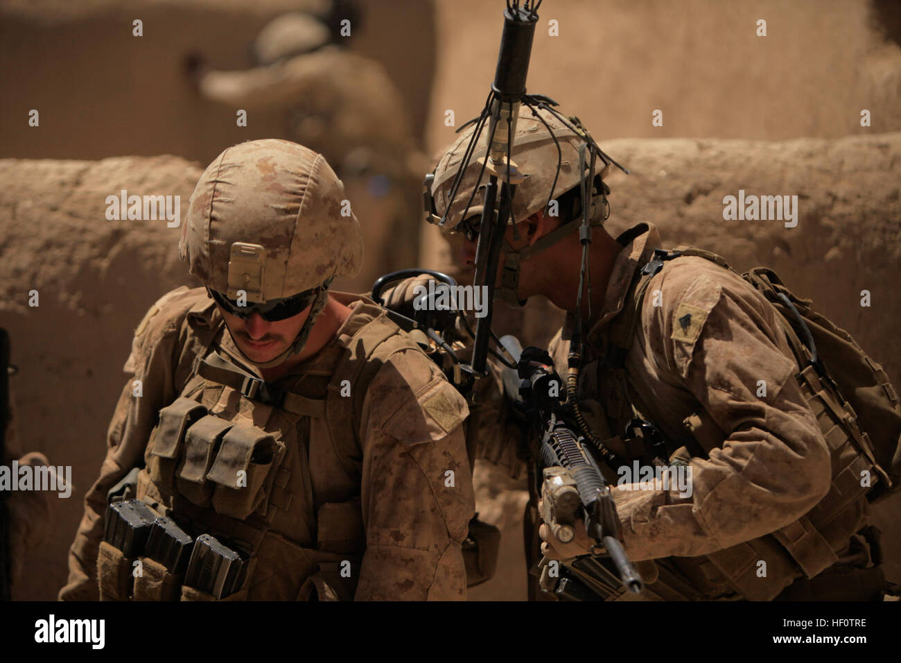 U.S. Marines with Alpha Compnay, 1st Battalion, 8th Marine Regiment ...
