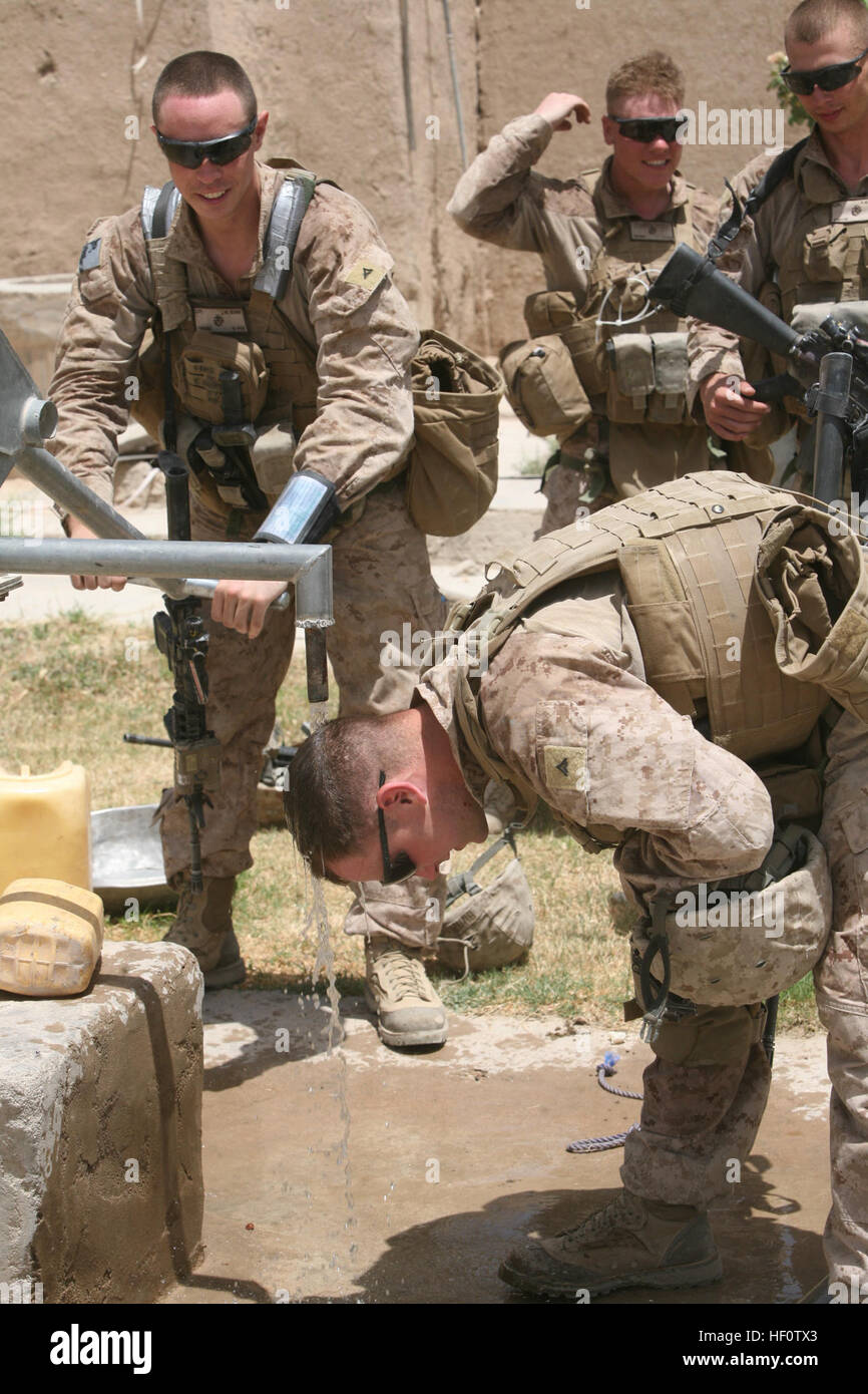 U S Marine Corps Lance Cpl Jarred W Bunn Left With Golf Company
