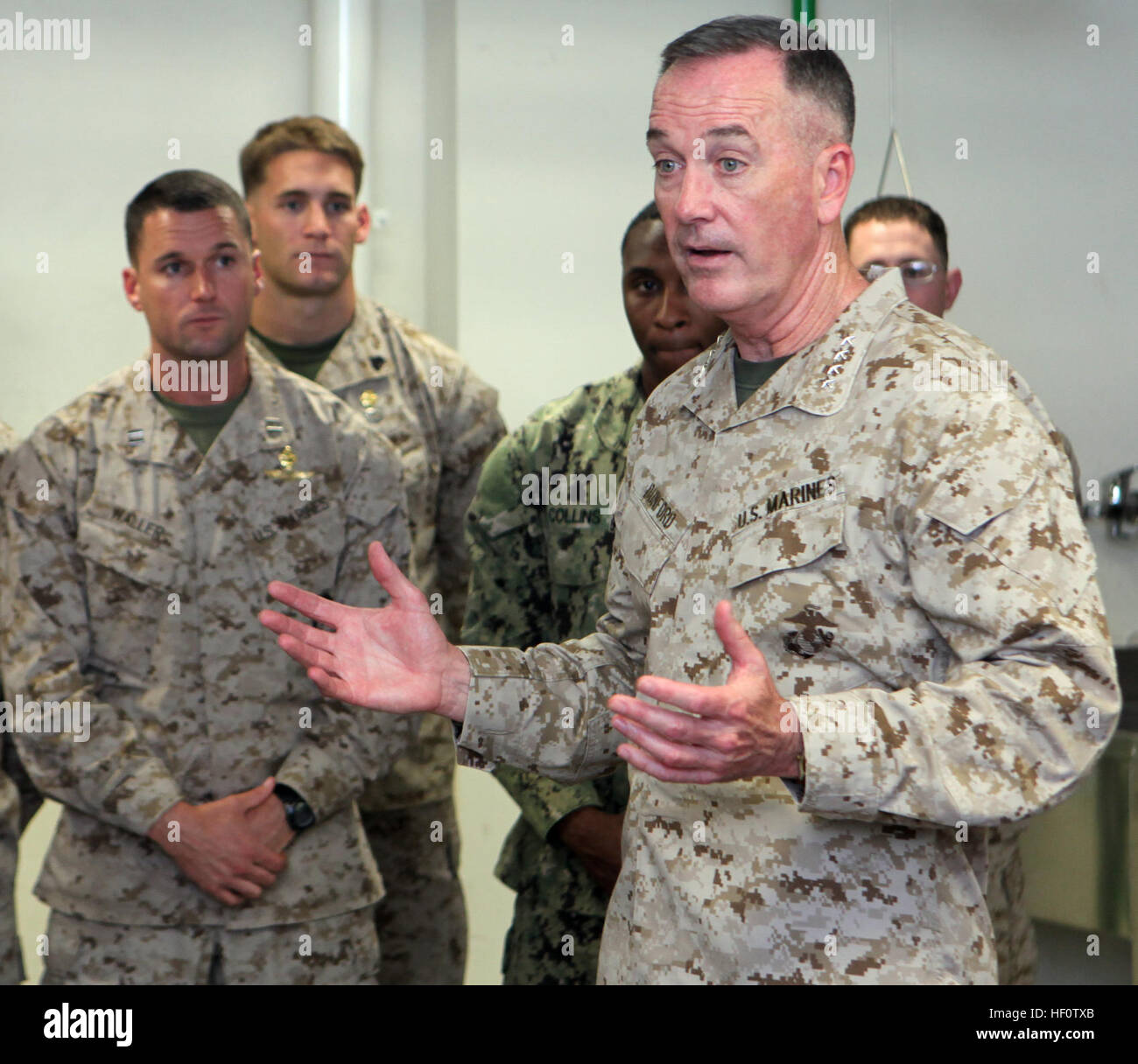 Assistant Commandant of the Marine Corps Gen. Joseph Dunford talks to ...