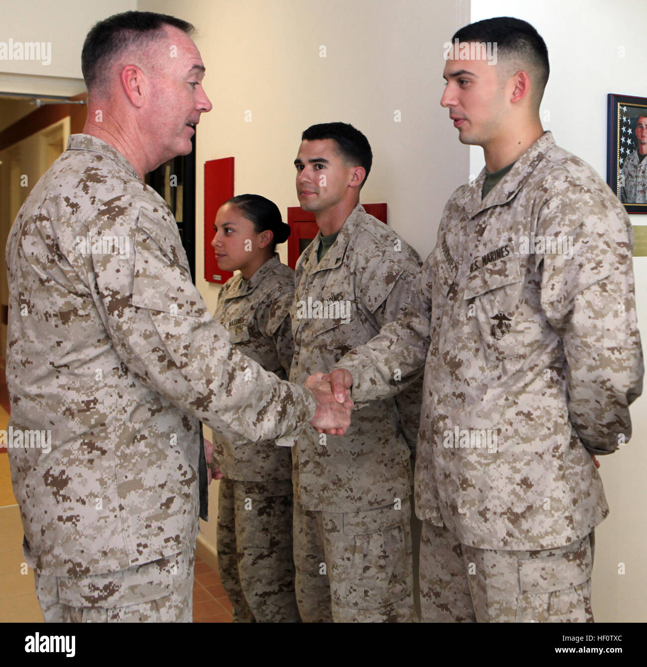 Assistant Commandant of the Marine Corps Gen. Joseph Dunford shakes the ...