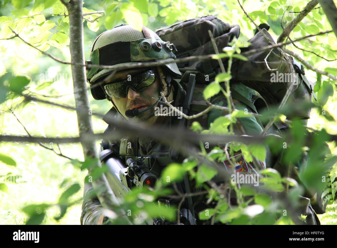 Soldiers from the 74th Motorized Battalion, Slovenian Army, conducted a ...
