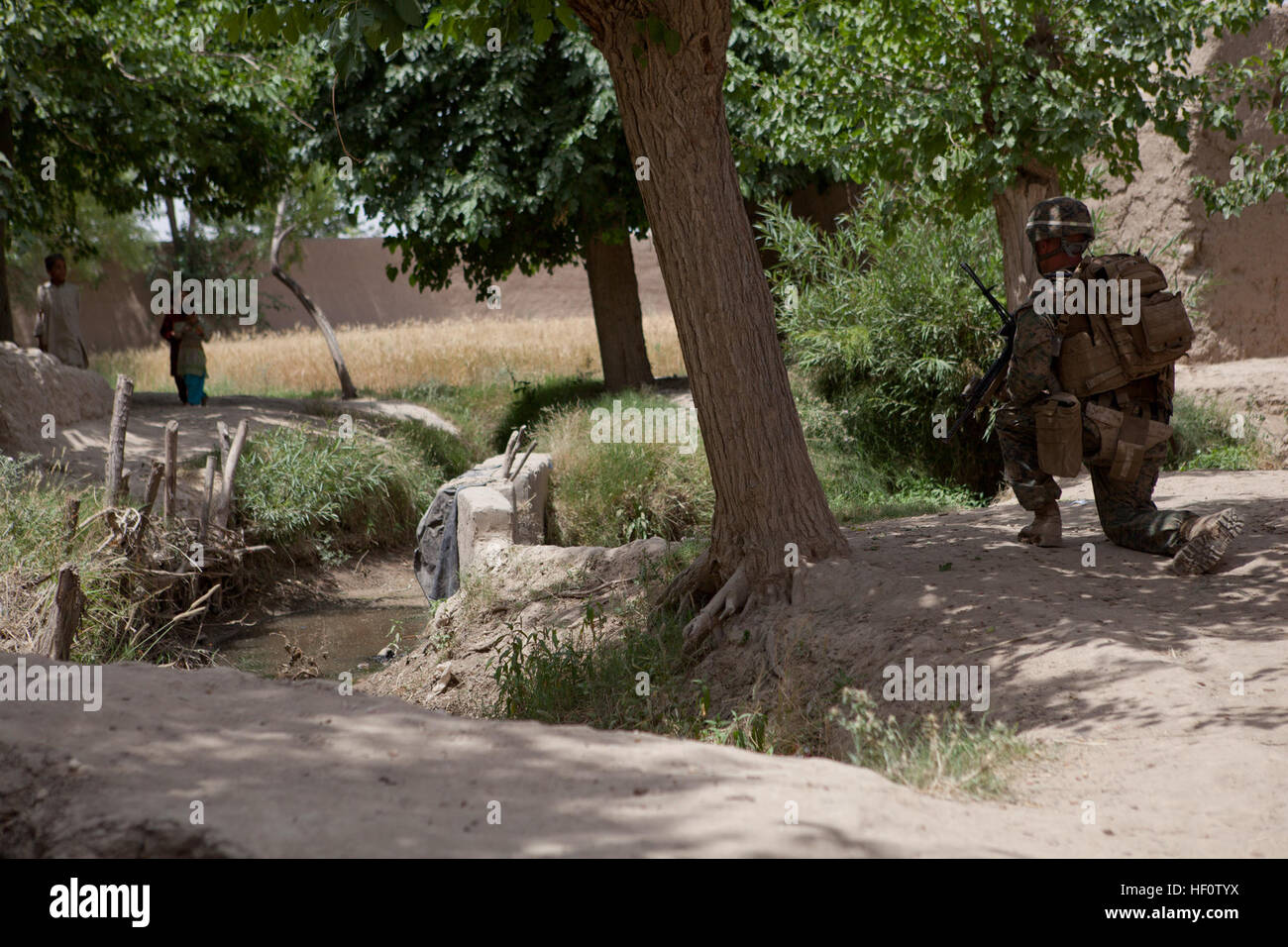 U.S. Marine Corps Sgt. Mark Grey, platoon sergeant with 2nd platoon ...