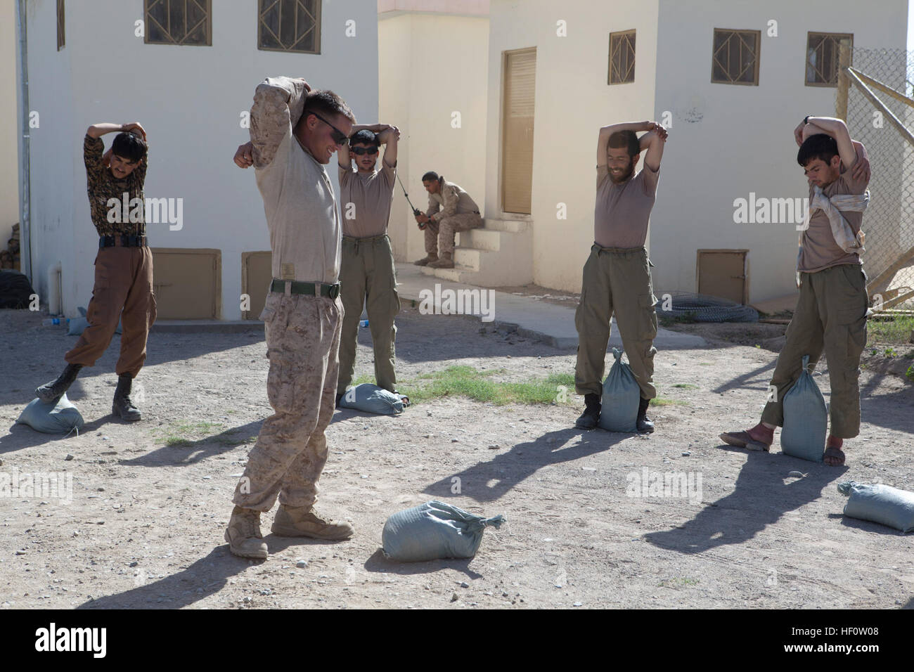 U.S. Marine Corps Lance Cpl. Allan Wargo, a team leader with Police ...