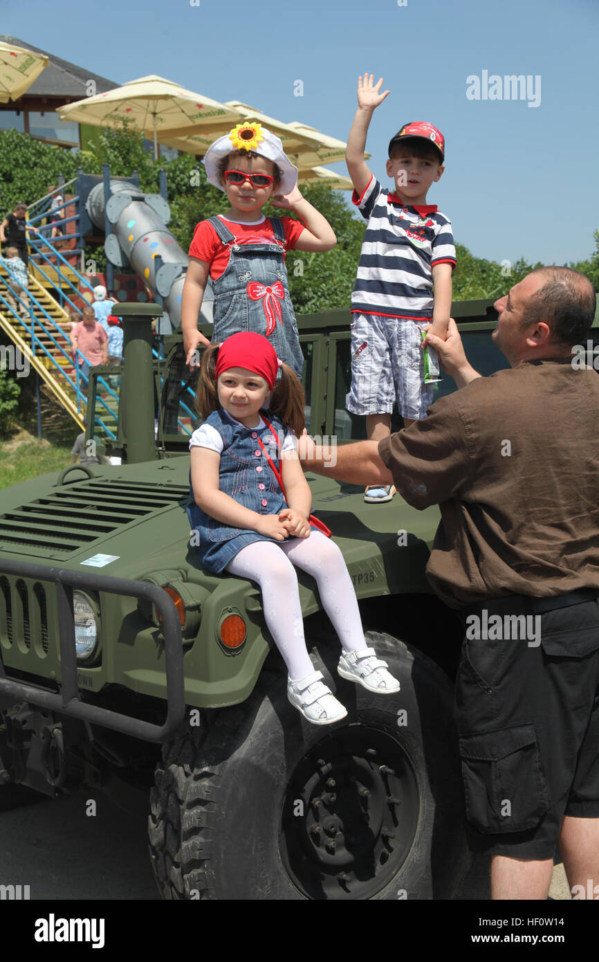CONSTANTA, Romania – Romanian children pose for their parents on the ...