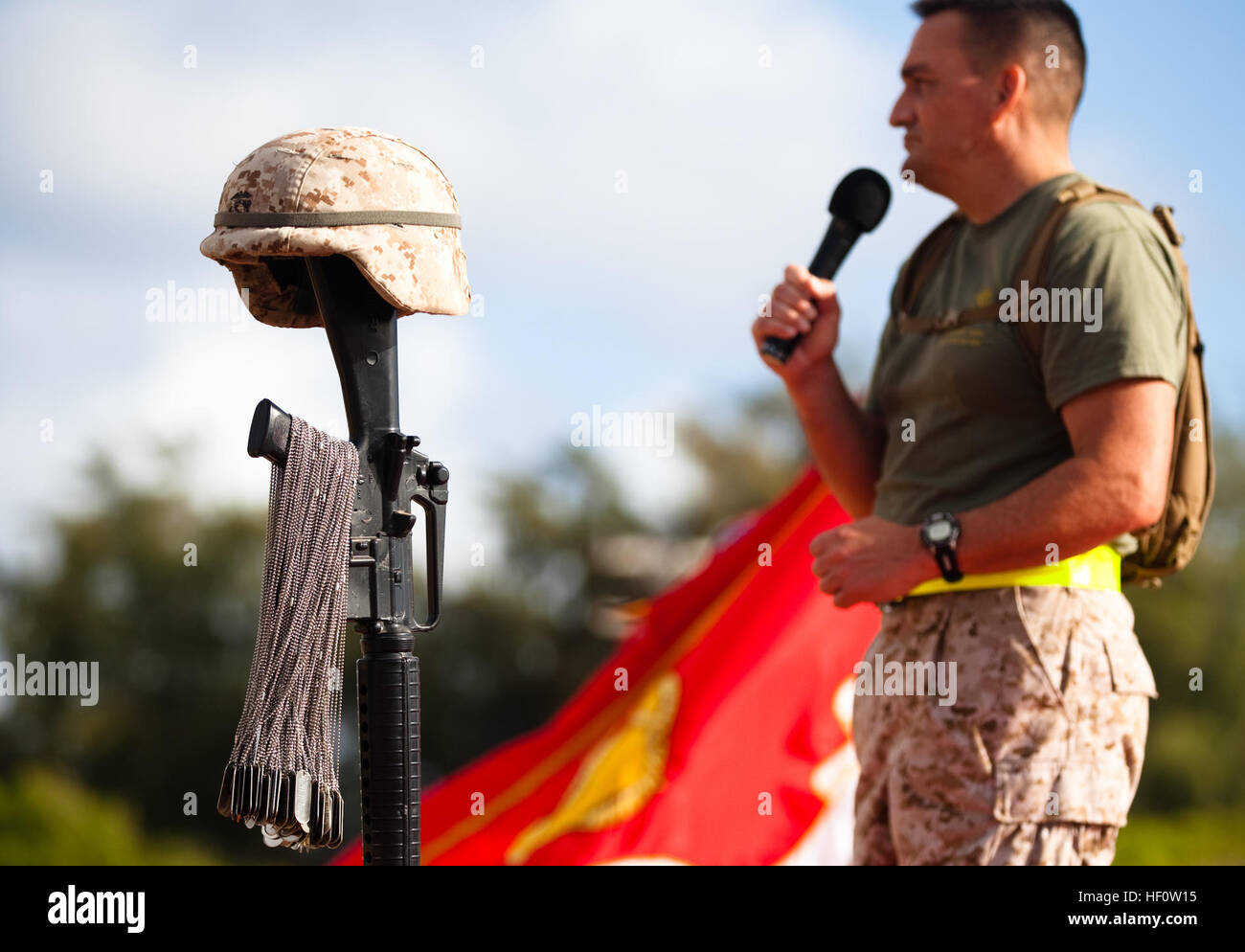 After a three-mile memorial run, Brig. Gen. Frederick M. Padilla, 3rd ...