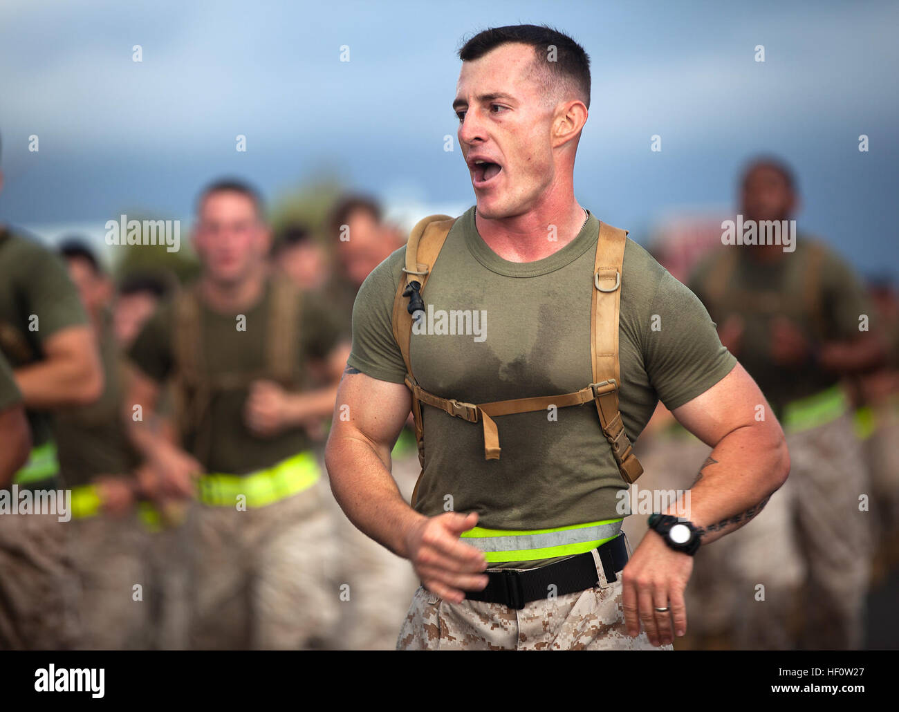 U.S. Marine Sgt. Christopher Guthrie, a squad leader with Headquarters ...