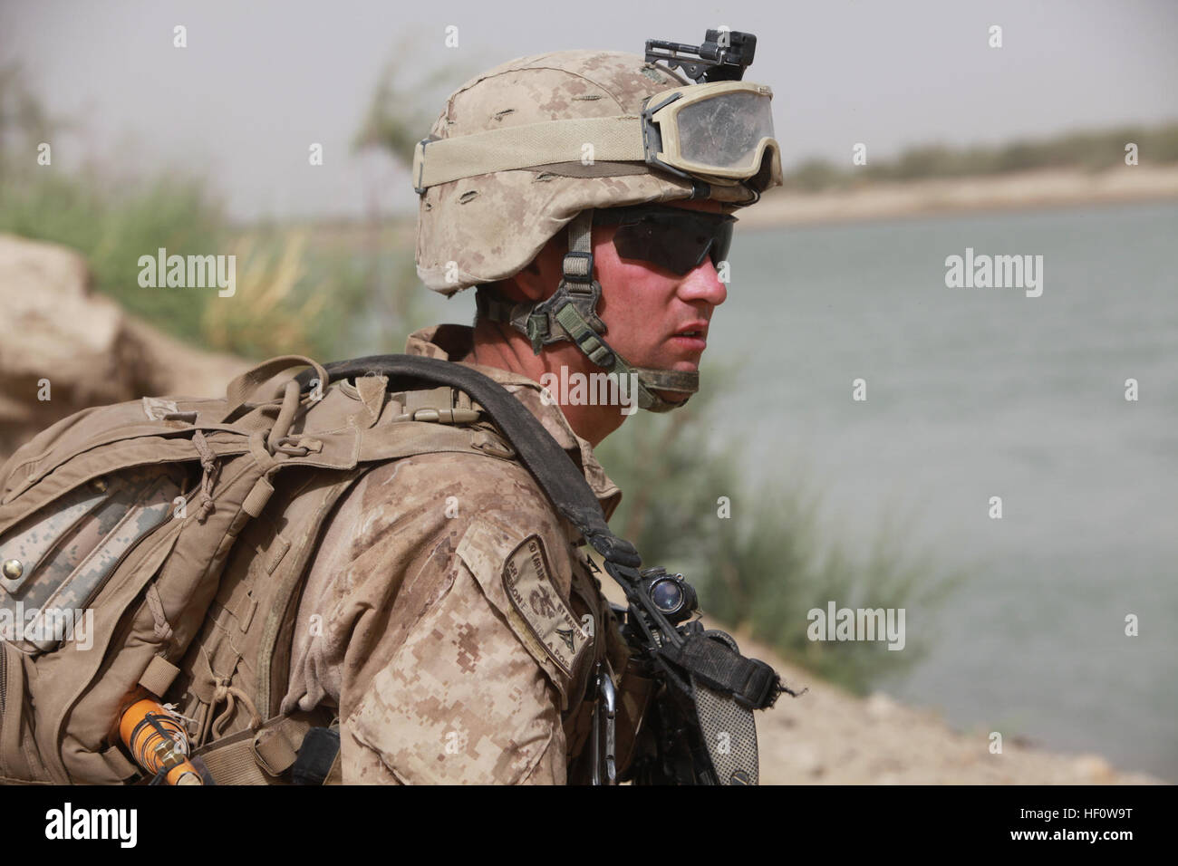A U.S. Marine assigned to 3D Light Armored Reconnaissance Battalion ...