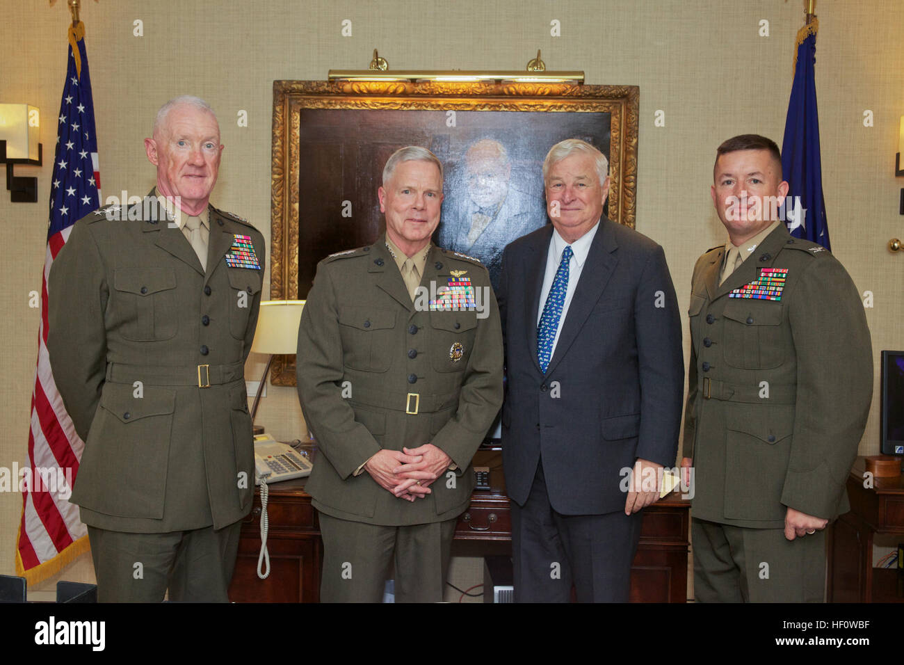 From left, U.S. Marine Lt. Gen. Richard P. Mills; Commandant of the ...