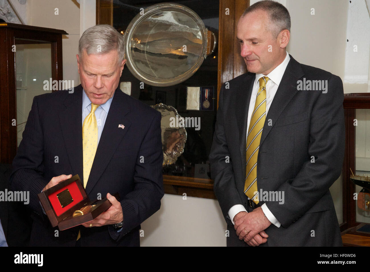 The Commandant of the U.S. Marine Corps, Gen. James F. Amos, left ...
