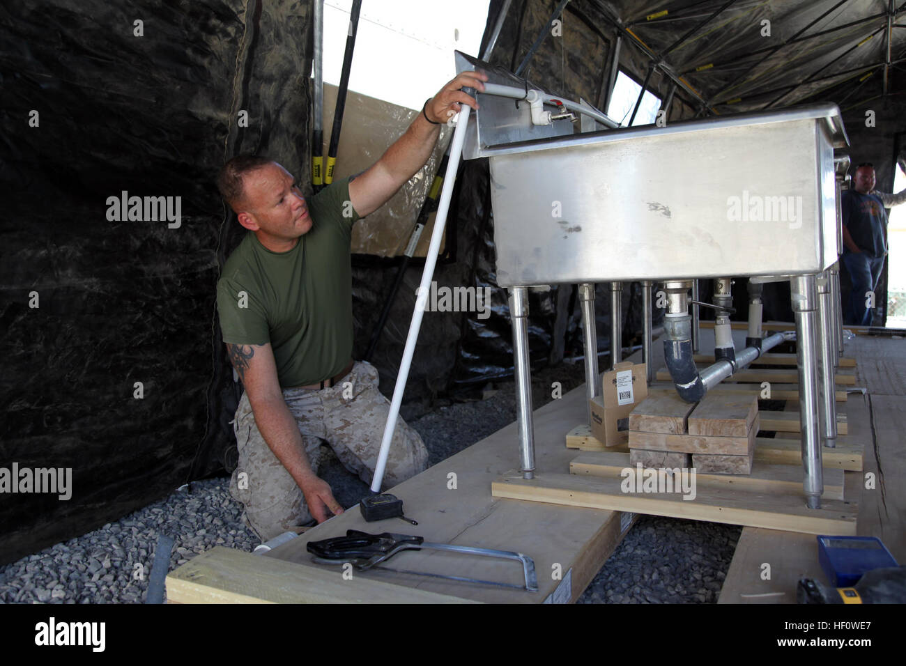 U.S. Marine Corps Sgt. David Restocruz, an embarkation specialist with ...