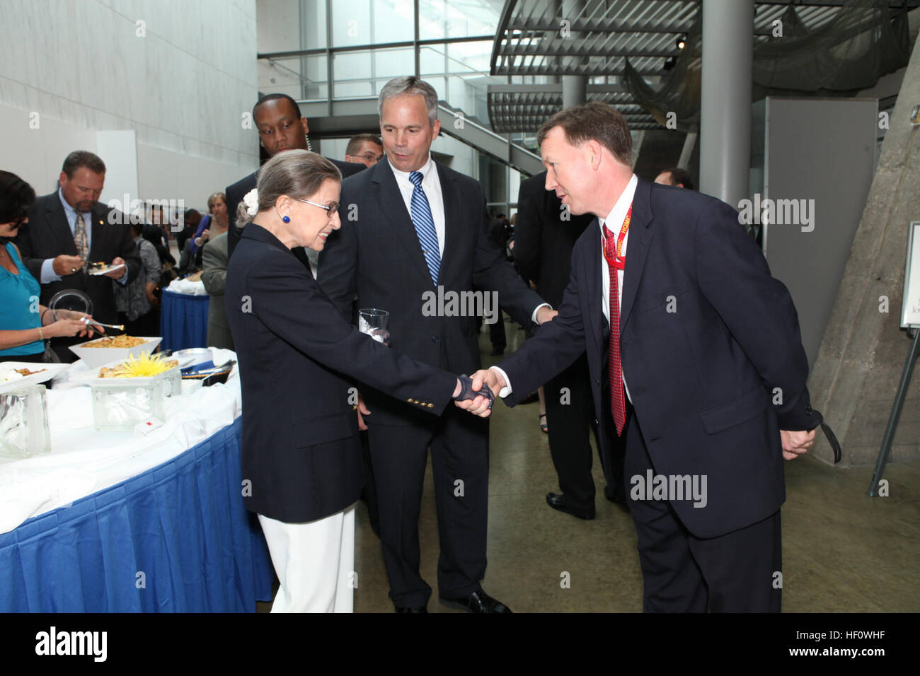 Supreme Court Justice Ruth Bader Ginsburg, foreground left, the Sunset ...