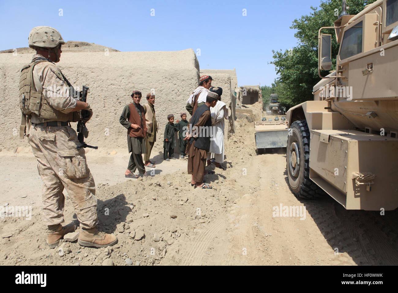 A Marine with the 8th Engineer Support Battalion, 1st Marine ...