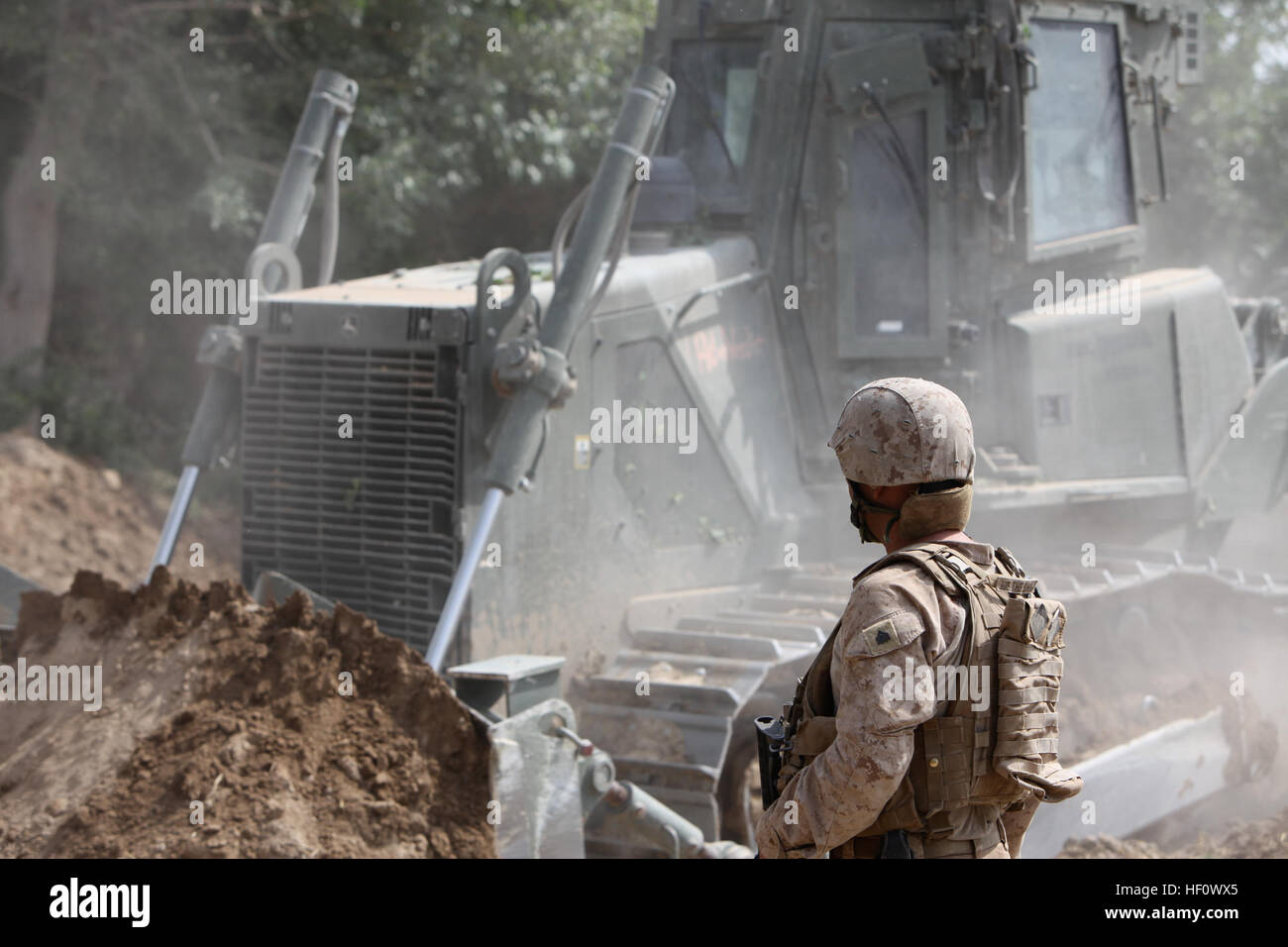 A heavy equipment operator from 8th Engineer Support Battalion, 1st ...