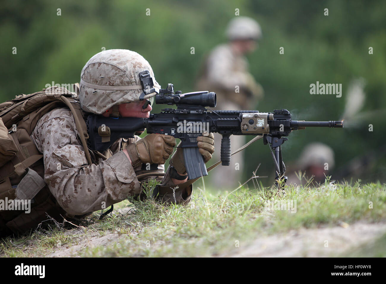 Pfc. Kevin Irving, a point man with, 3rd Battalion, 2nd Marine Regiment ...