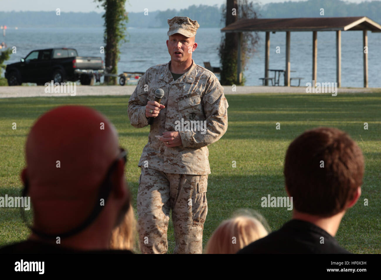 Lieutenant Colonel Clifton B. Carpenter, outgoing Commanding Officer ...