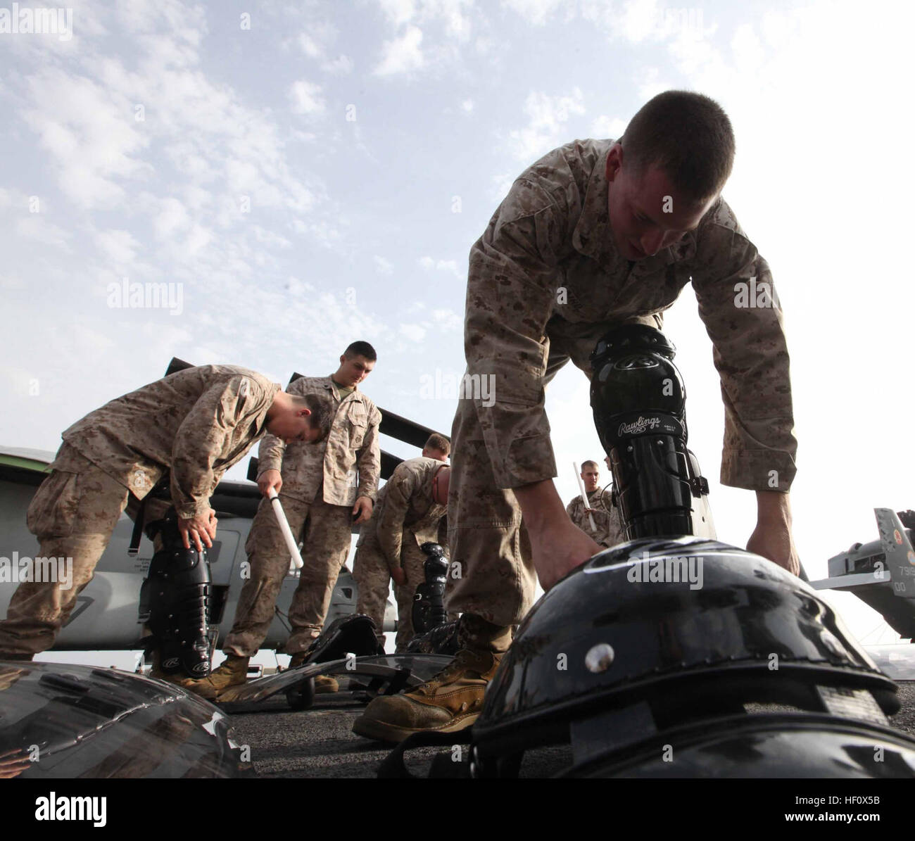 USS IWO JIMA, ARABIAN SEA (July 03, 2012) -Lance Cpl. Brandon Laird, a ...