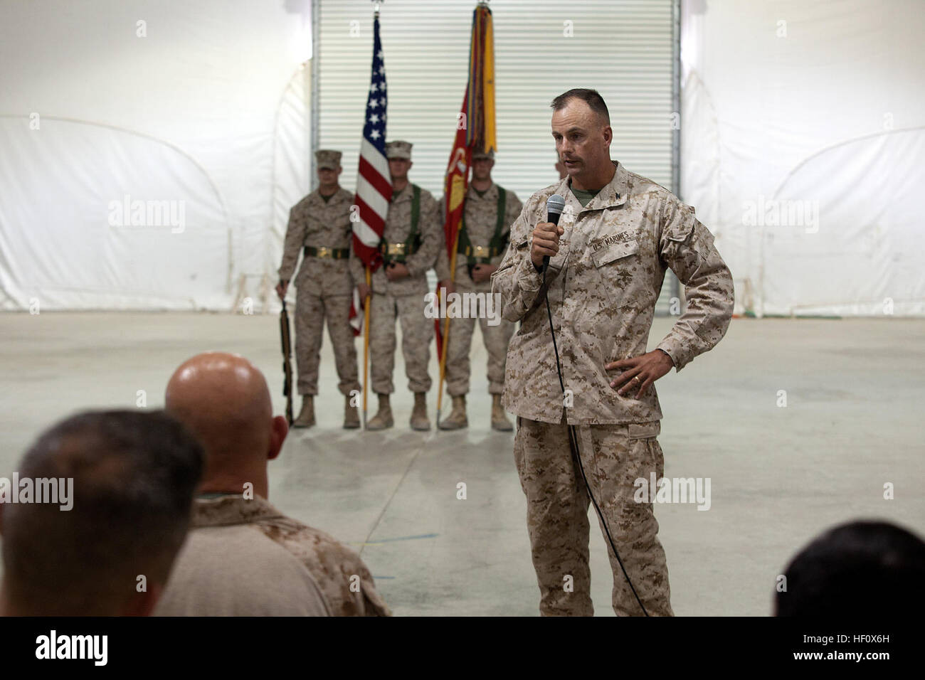 U.S. Marine Col. John R. Shafer, the commanding officer Regimental ...