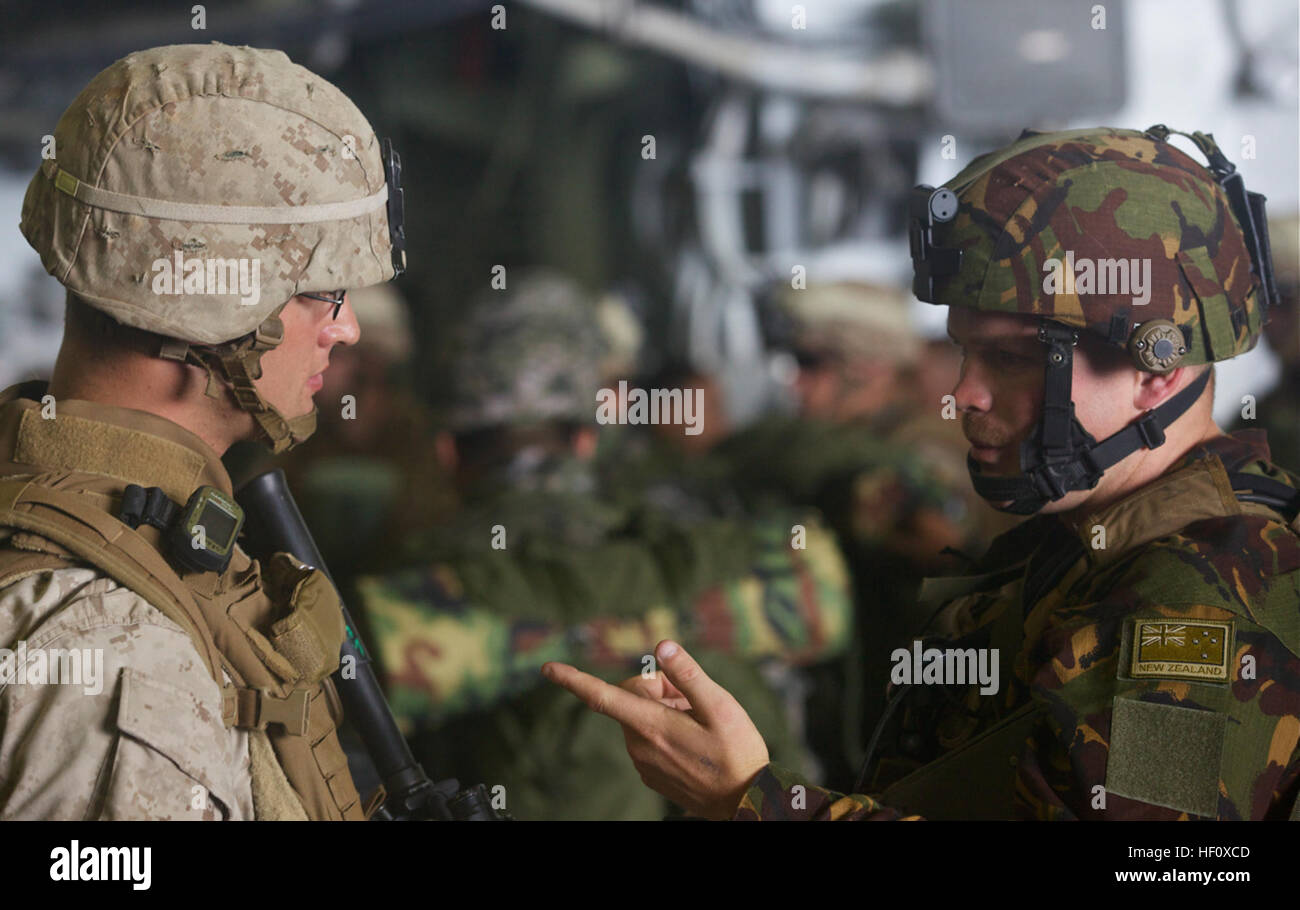 U.S. Marine 1st Lt. Kevin P. Corbeth (left), Alpha Company executive ...